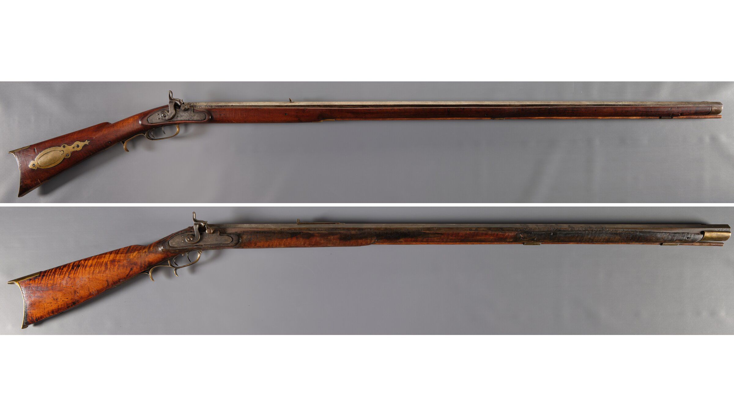 Two Full-Stock American Percussion Rifles | Rock Island Auction