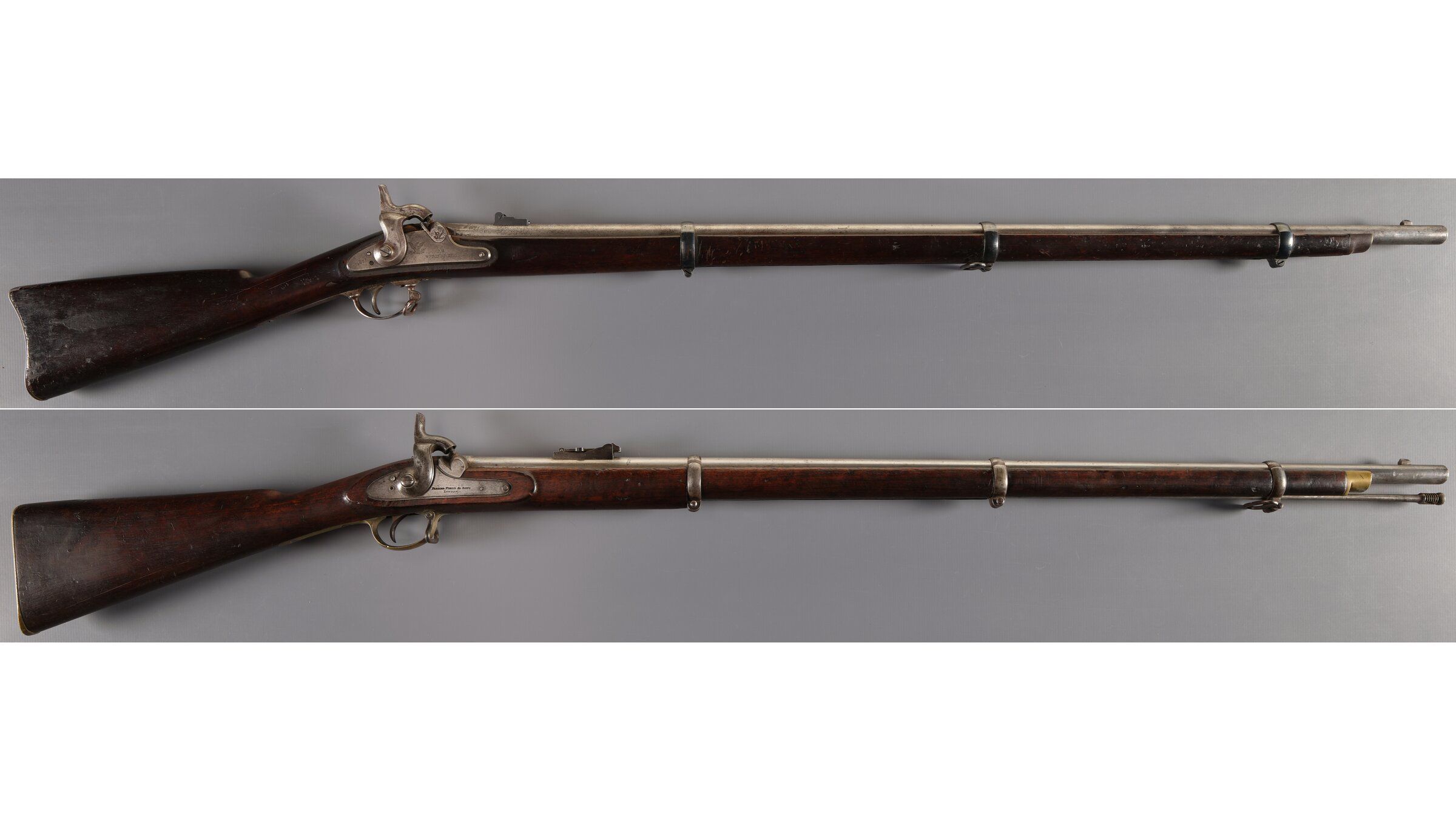 Two Antique Percussion Rifle-Muskets | Rock Island Auction