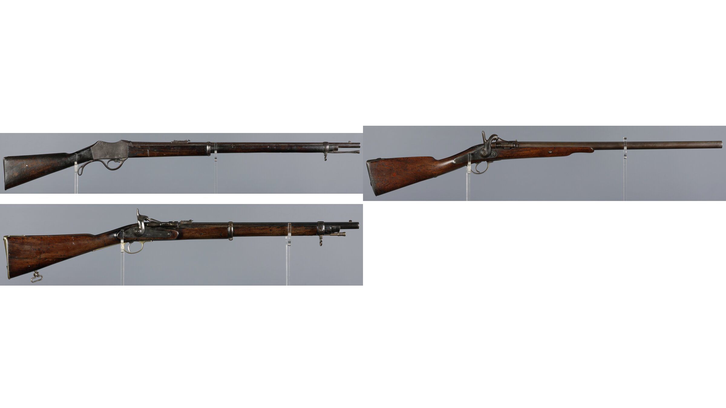 Three Single Shot Long Guns Rock Island Auction