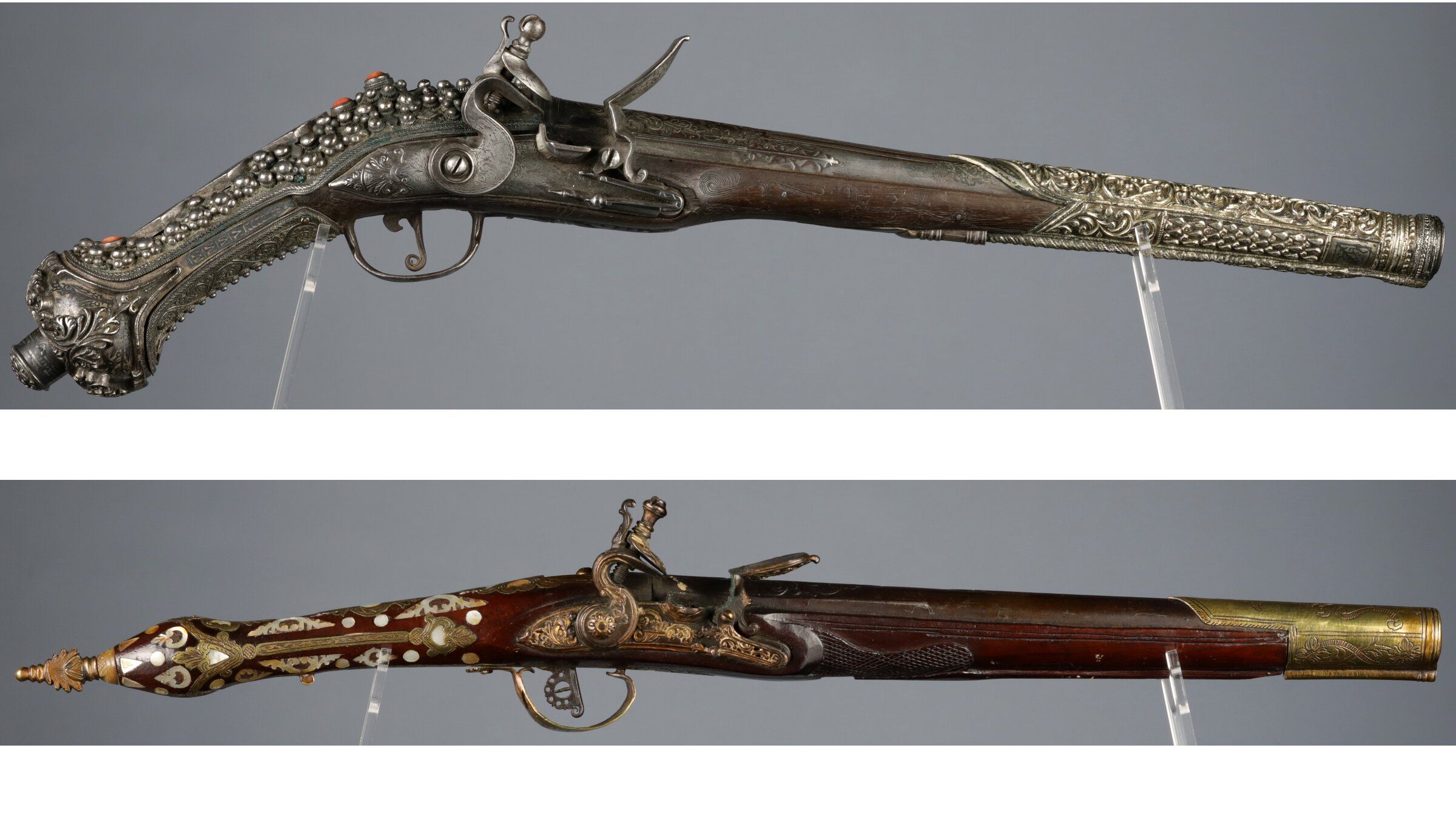 Two Ornate Flintlock Pistols | Rock Island Auction