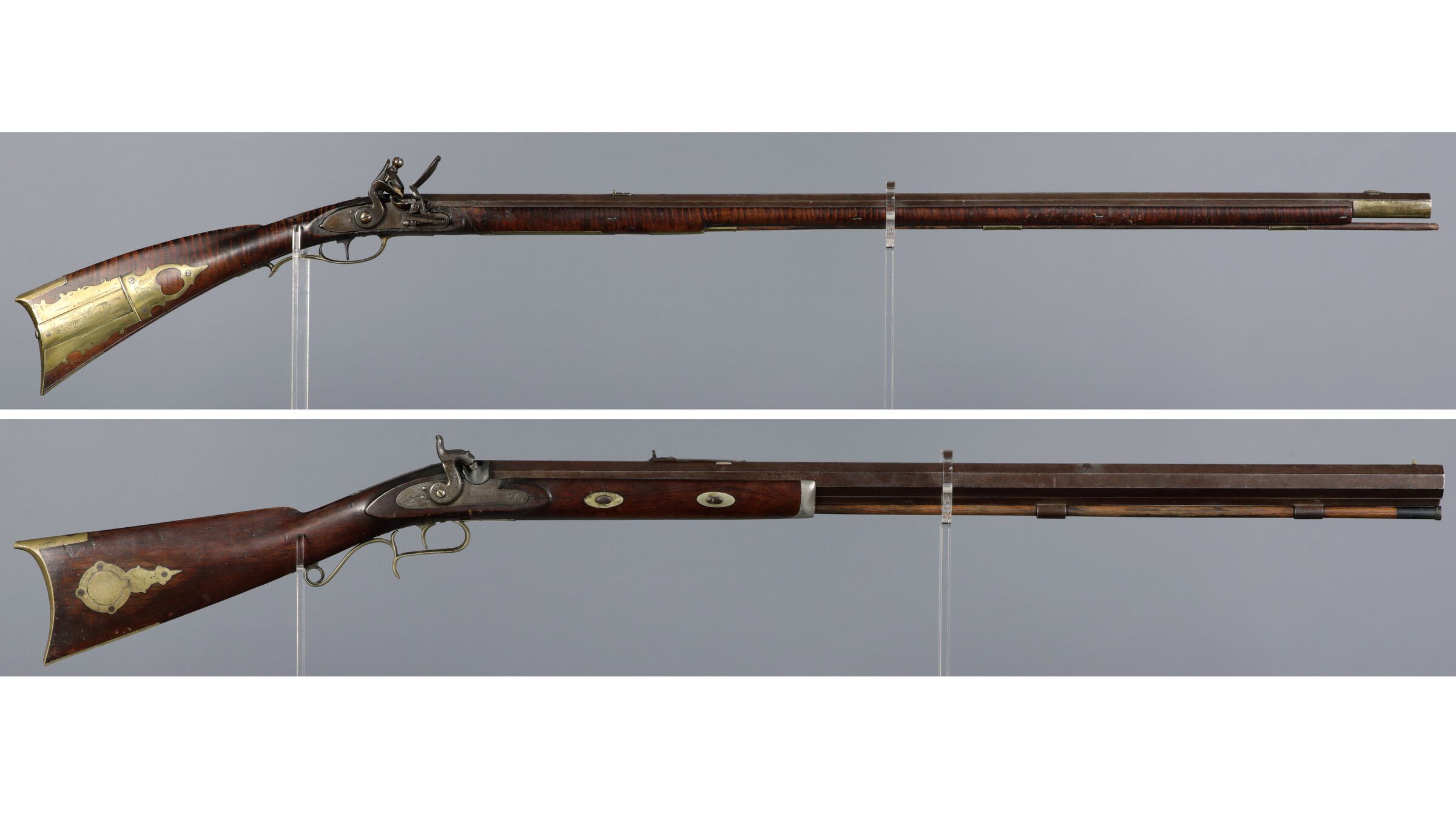 Two Antique Muzzleloading Rifles | Rock Island Auction
