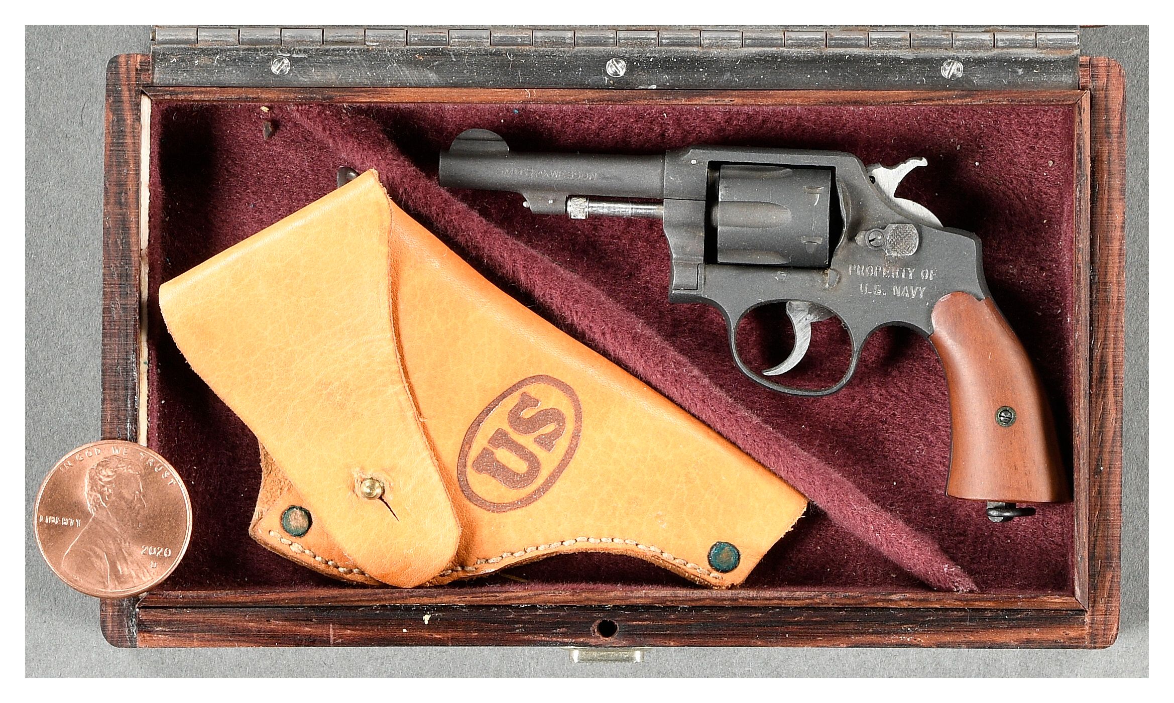Kucer 1/3 Scale Miniature U.S. Navy S&W Victory Model Revolver | Rock ...