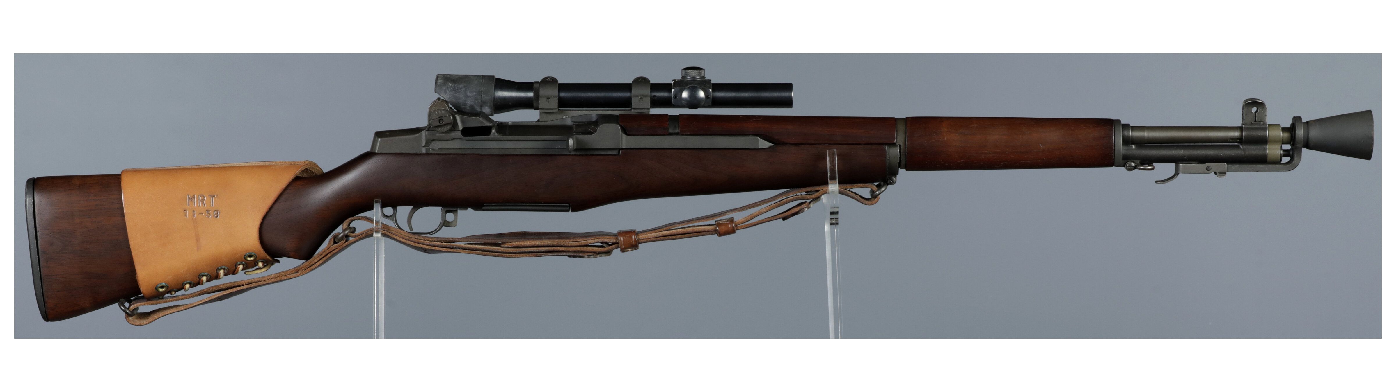 U.S. Springfield M1C Style Garand Rifle with Lyman Scope | Rock Island ...