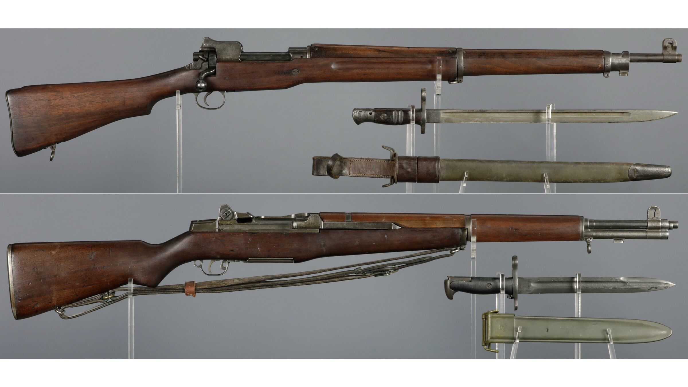 Two U.S. Military Rifles with Bayonets | Rock Island Auction