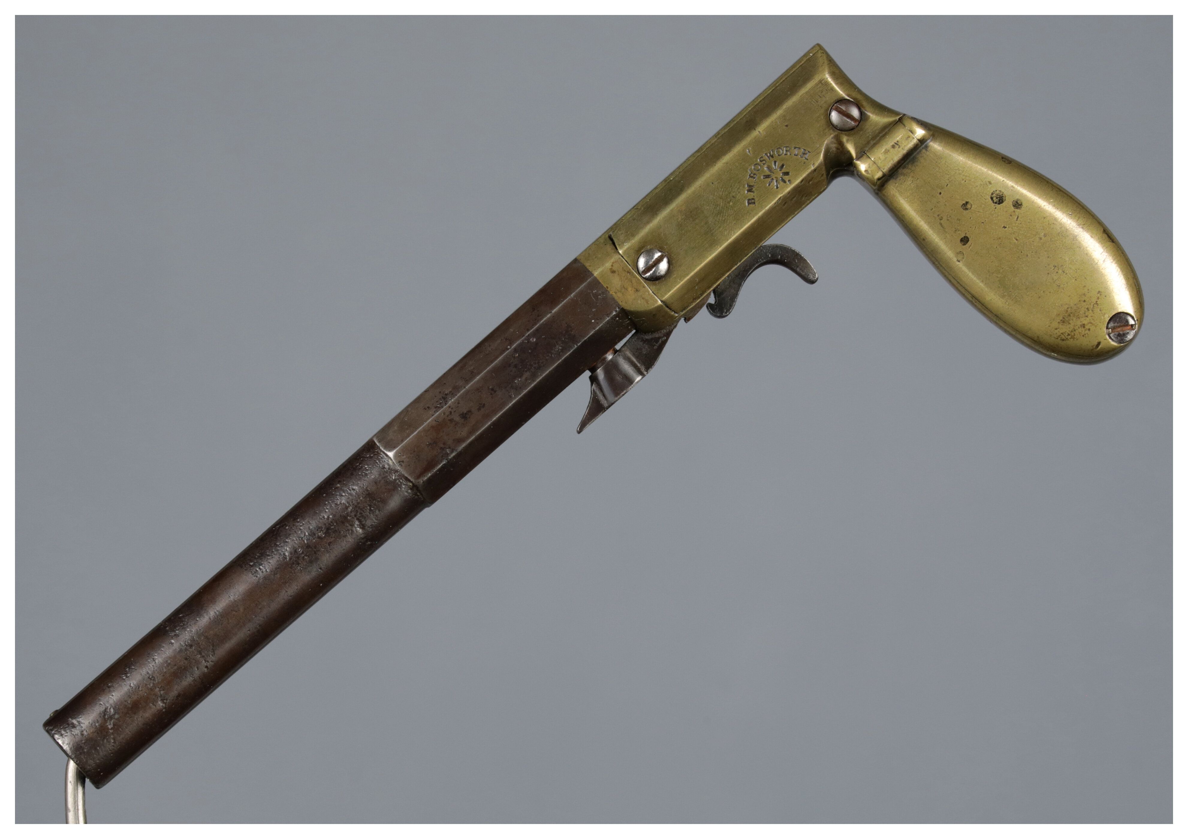 B.M. Bosworth Underhammer Percussion Pistol | Rock Island Auction