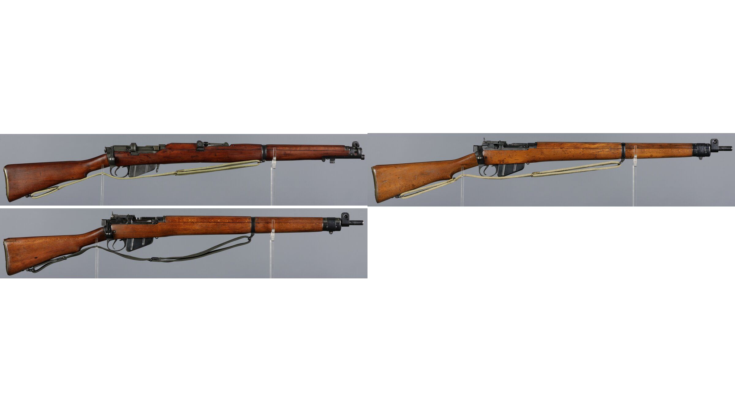 Three British SMLE Military Bolt Action Rifles | Rock Island Auction