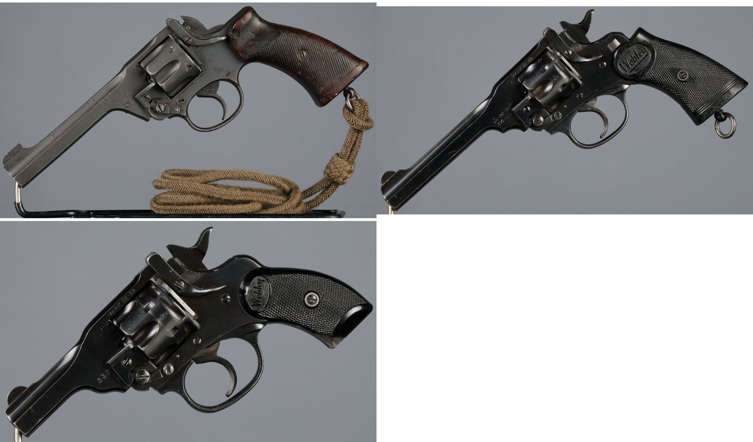Three British Military Double Action Revolvers | Rock Island Auction