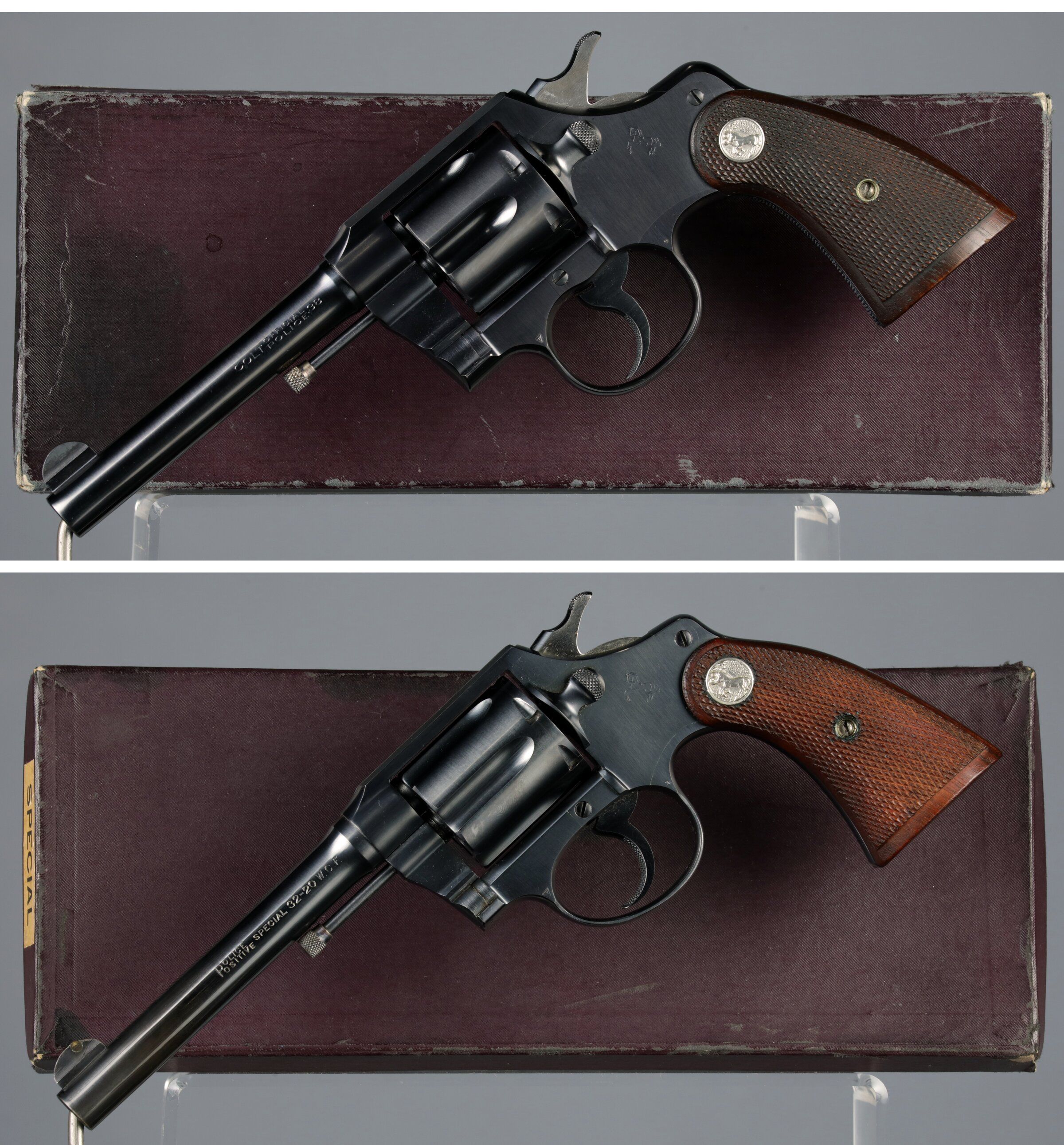 Two Colt Double Action Revolvers with Boxes | Rock Island Auction