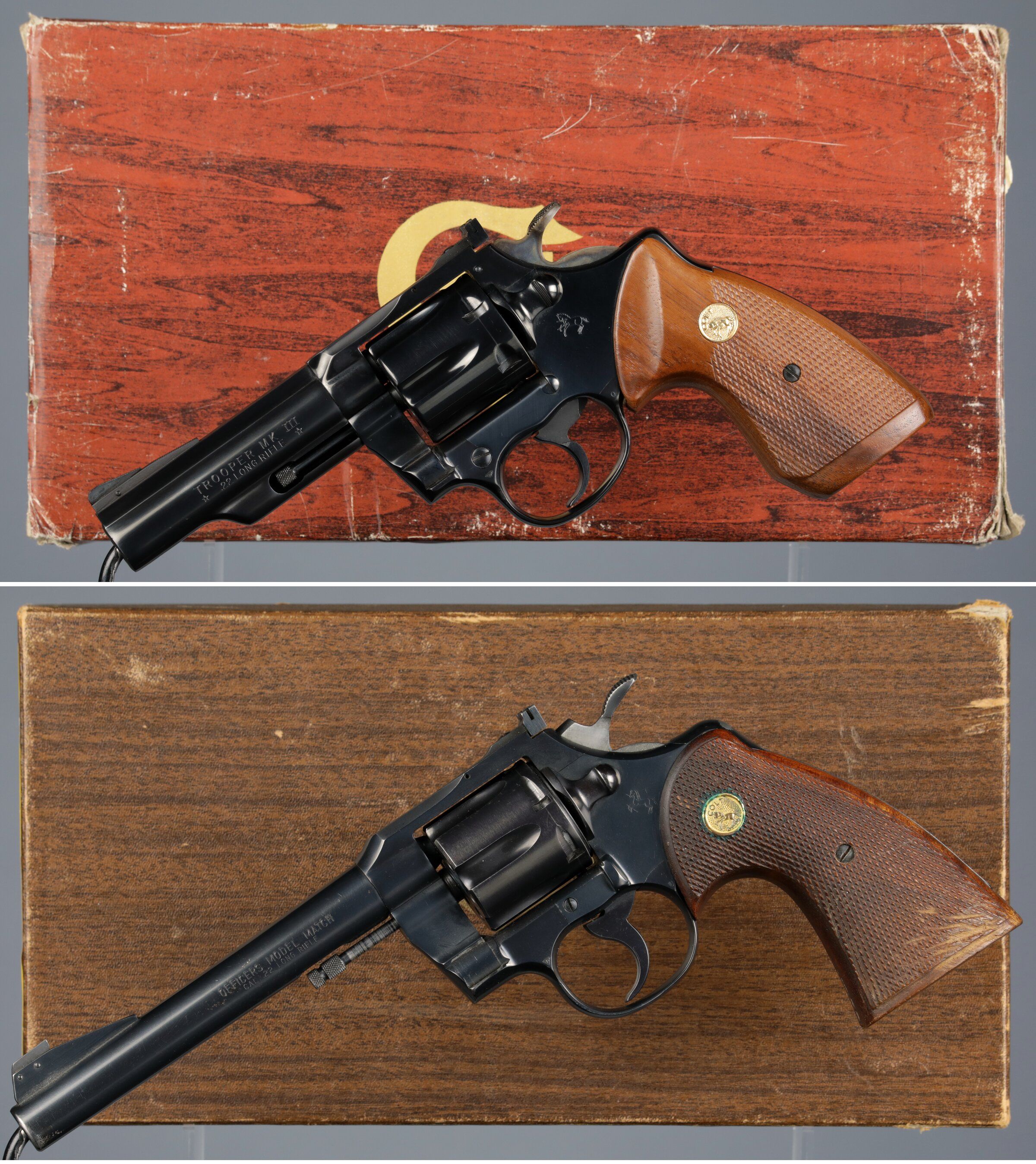 Two Colt Double Action Rimfire Revolvers with Boxes | Rock Island Auction