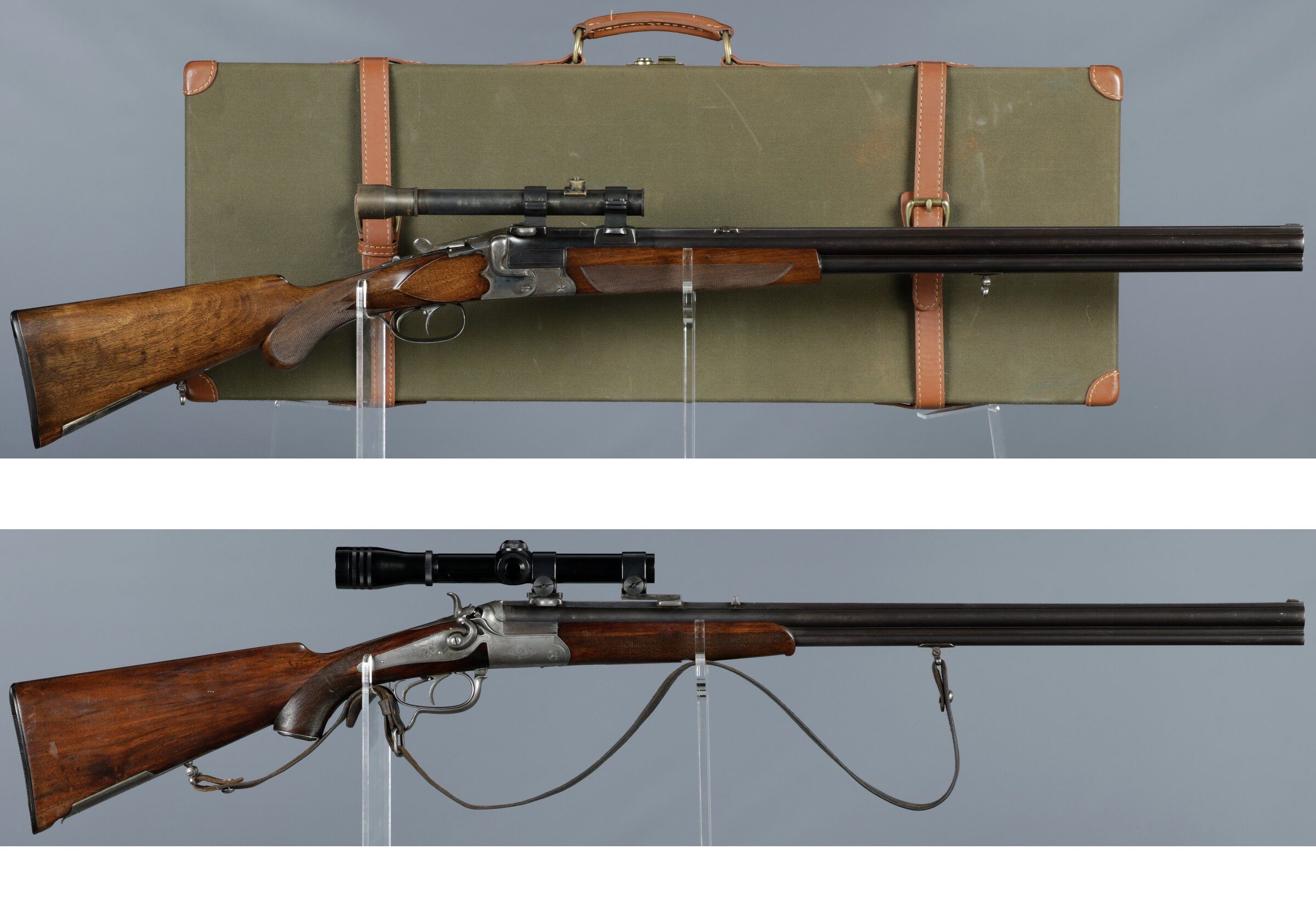 Two German Over/Under Combination Guns with Scopes | Rock Island Auction