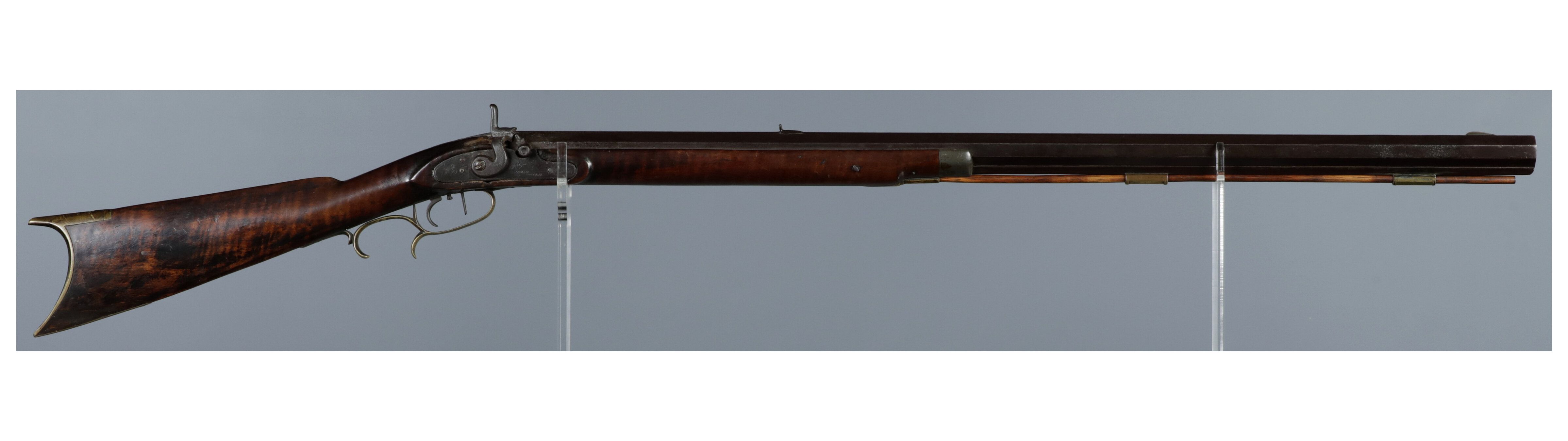 J. Vincent Half-Stock Percussion Rifle | Rock Island Auction