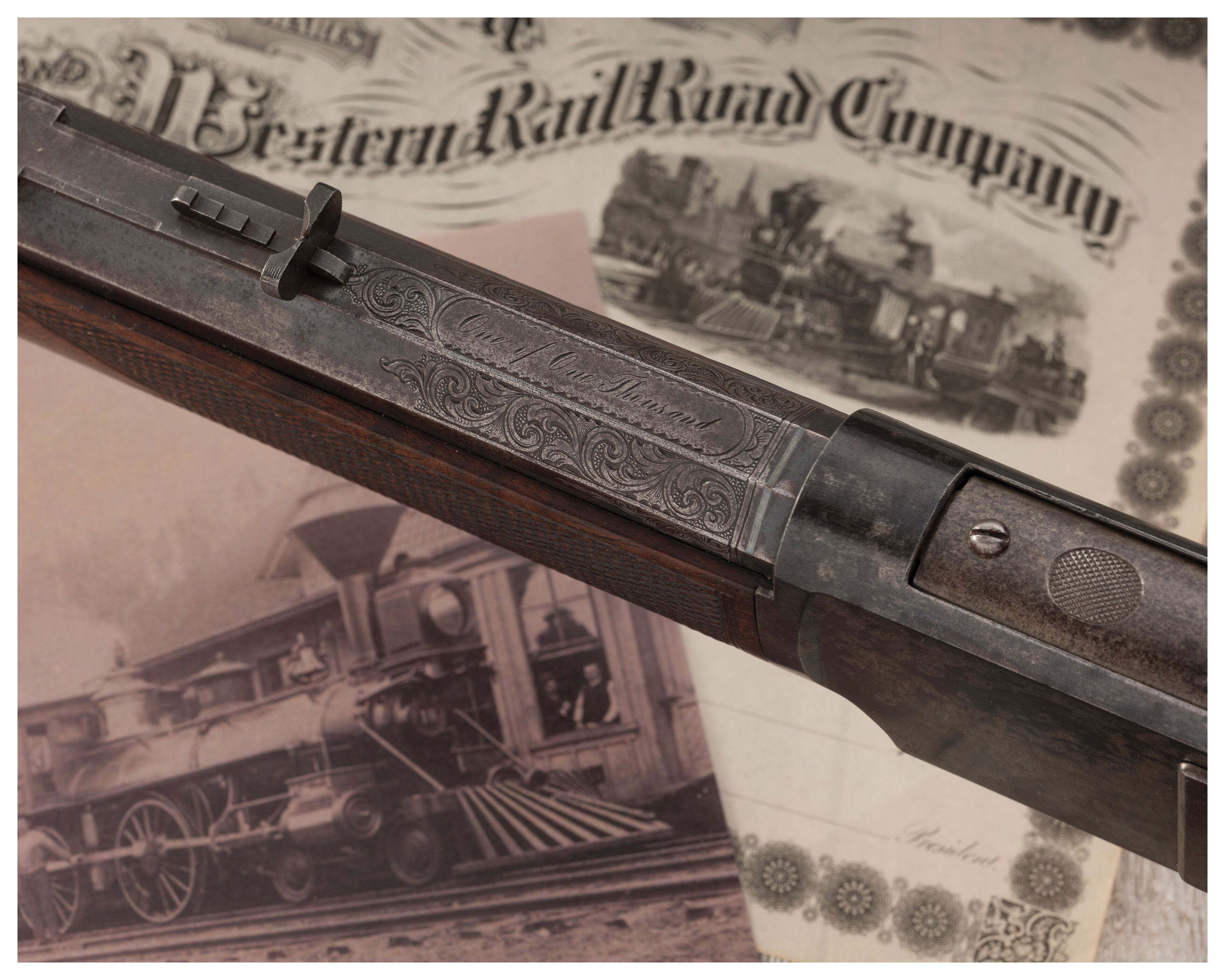 H.G.H. Reed 1 of 1000 Winchester Model 1873 Lever Action Rifle | Rock ...