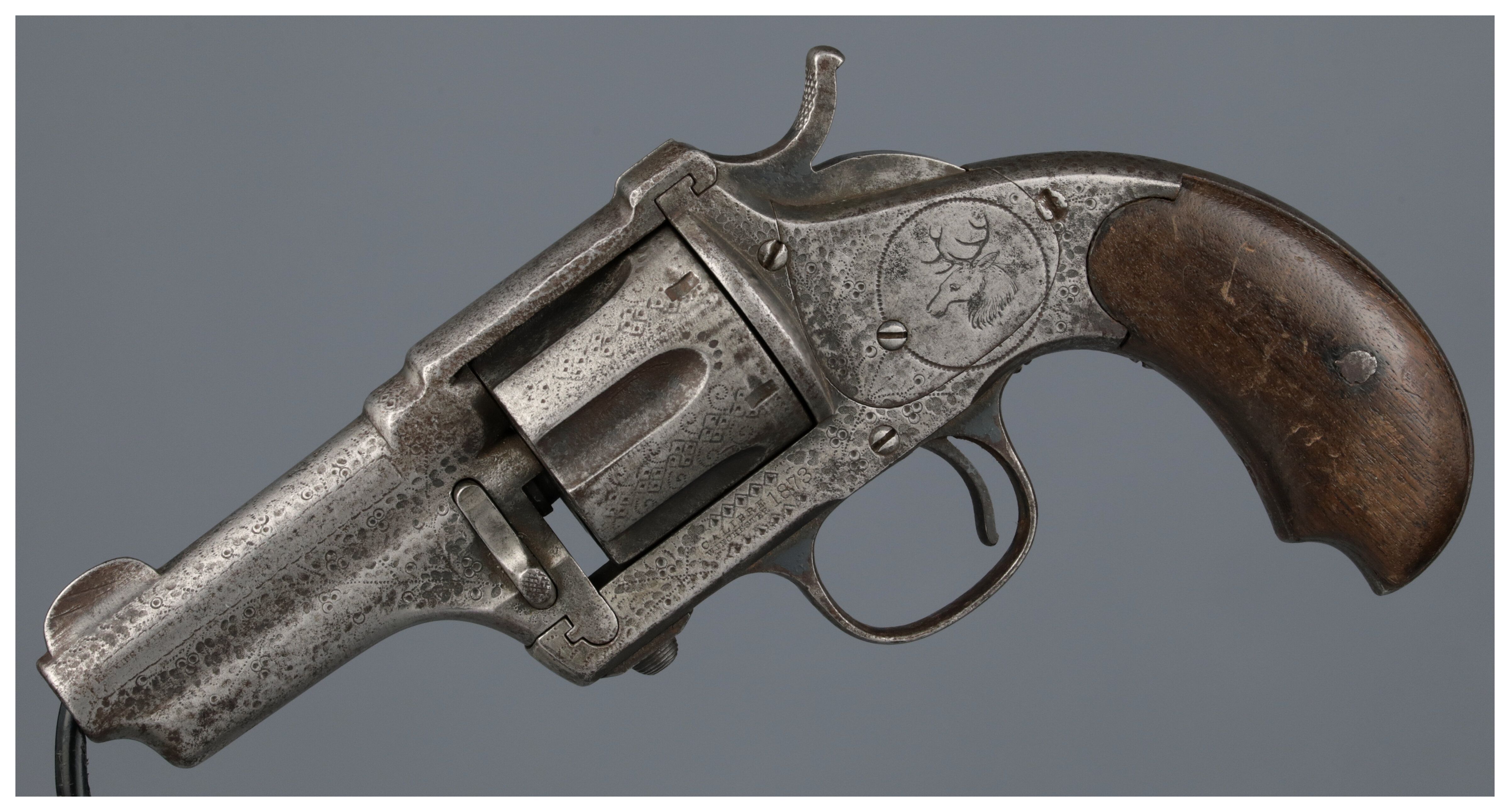 Engraved Merwin, Hulbert & Co Pocket Army Single Action Revolver | Rock ...