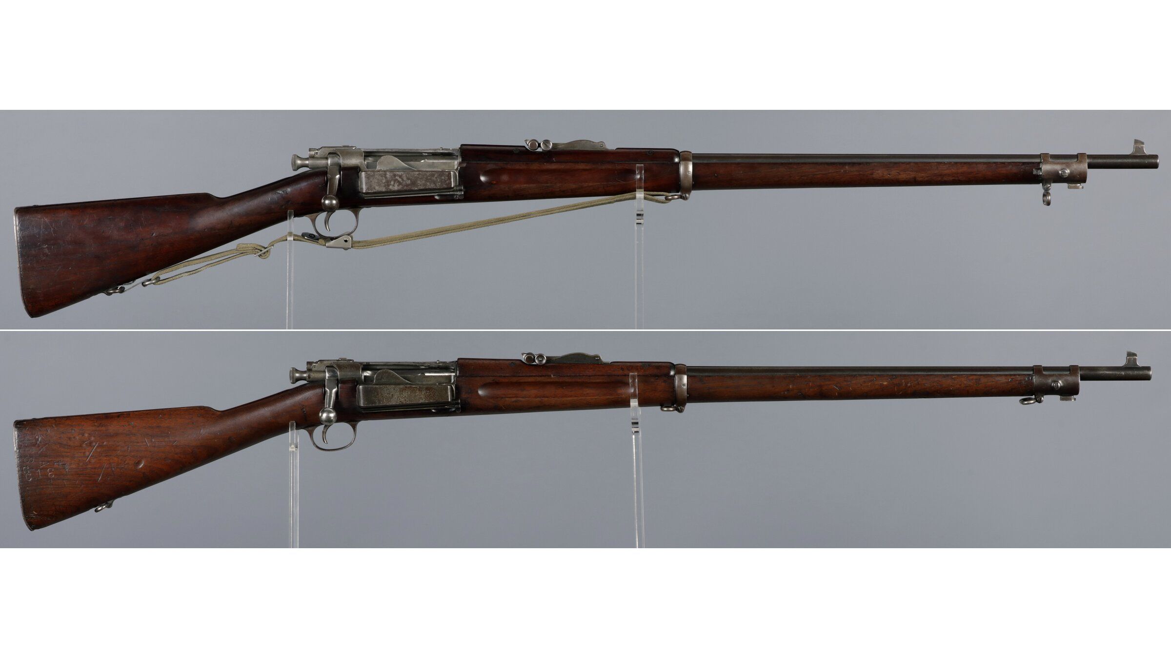 Two U.S. Springfield Armory Krag-Jorgensen Bolt Action Rifles | Rock ...
