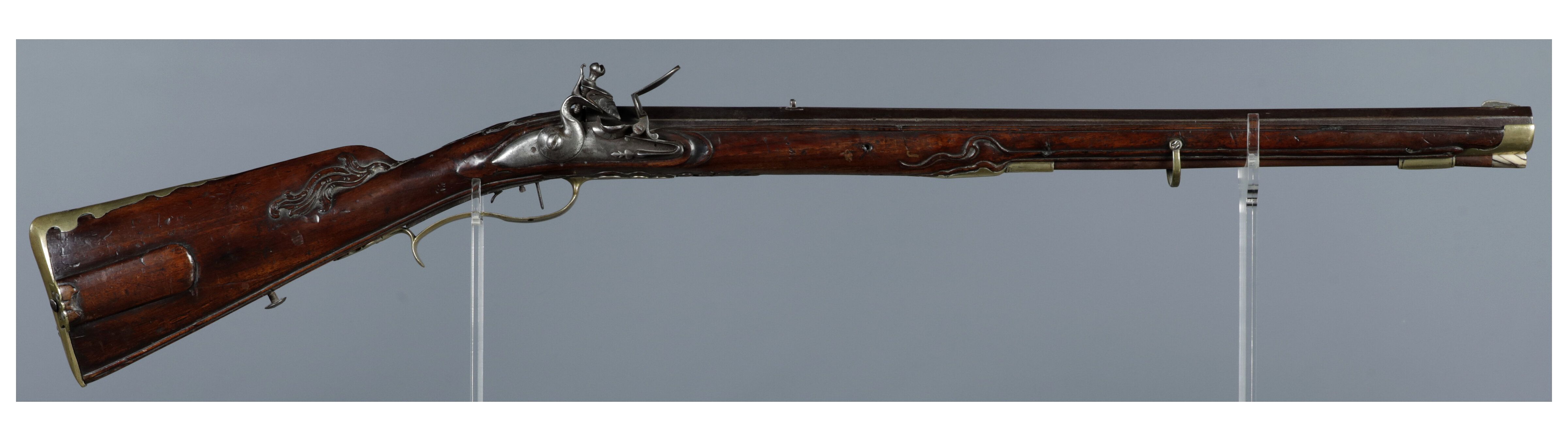 Carved Germanic Flintlock Jaeger Rifle | Rock Island Auction Carved Germanic Flintlock Jaeger Rifle | Rock Island Auction
