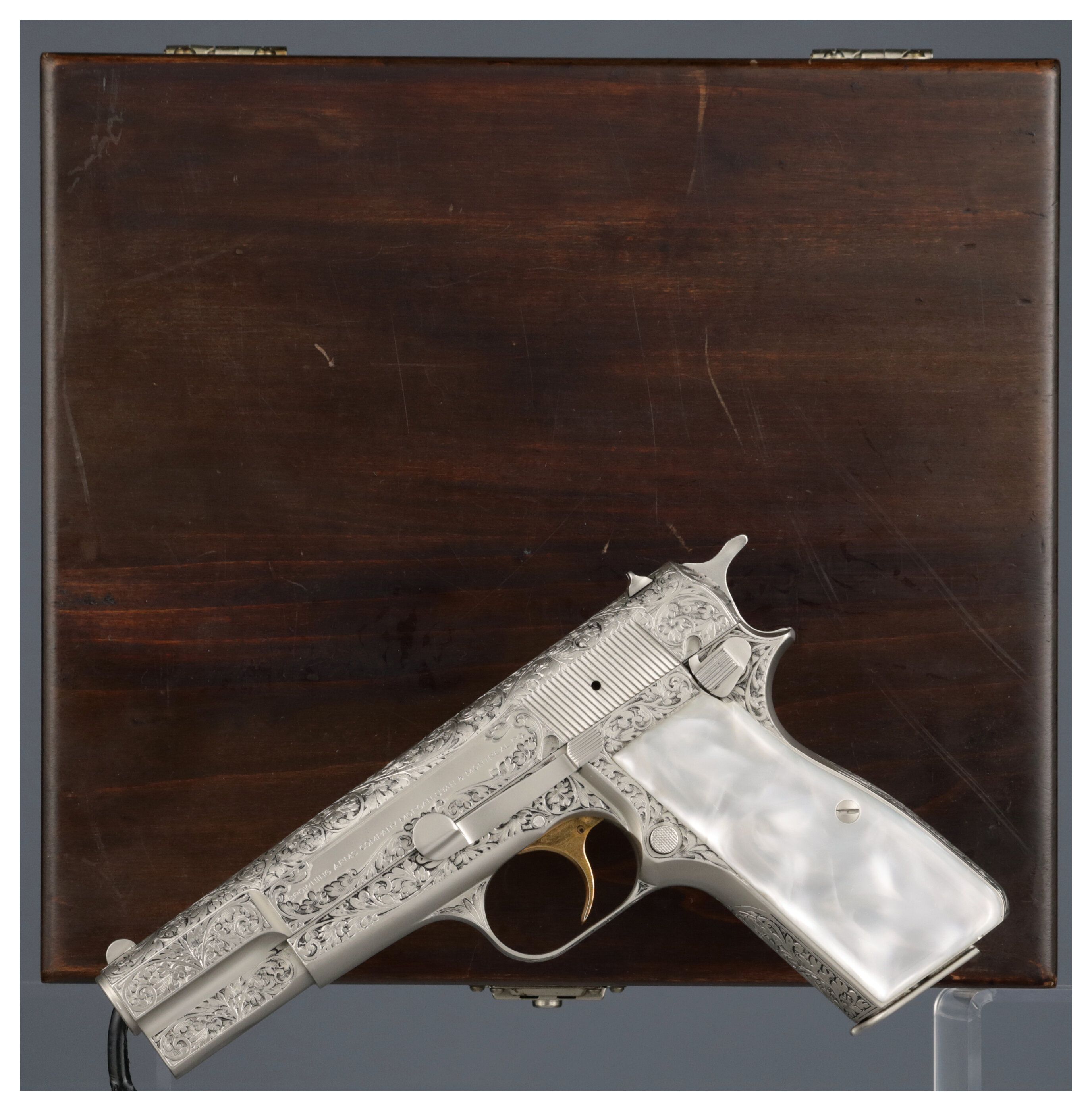 Engraved Fabrique Nationale Renaissance High-Power Pistol | Rock Island ...