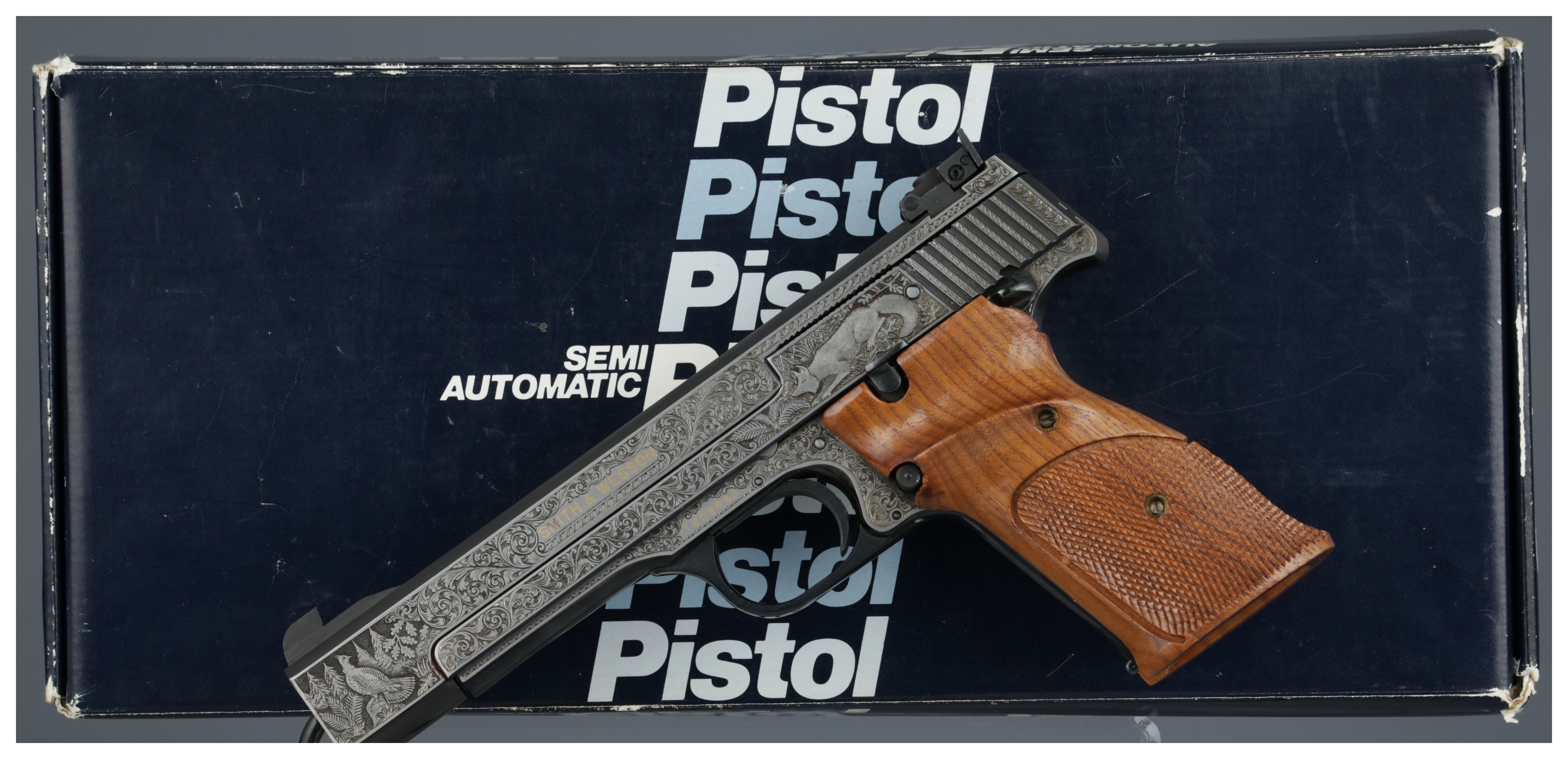 Tuscano Engraved Smith & Wesson Model 41 Semi-Automatic Pistol | Rock ...