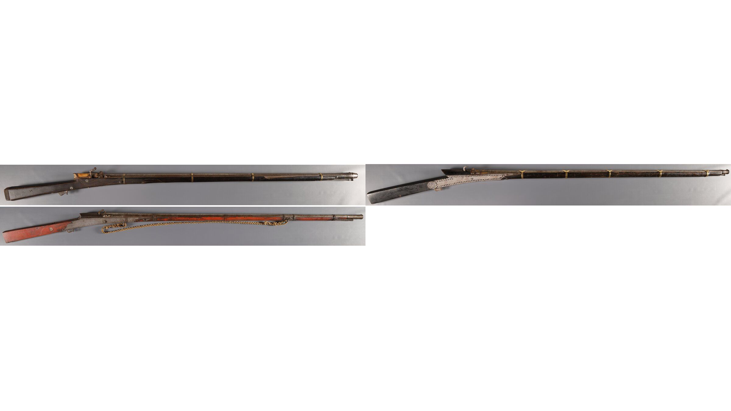 Three Indian Toradar Matchlock Muskets | Rock Island Auction