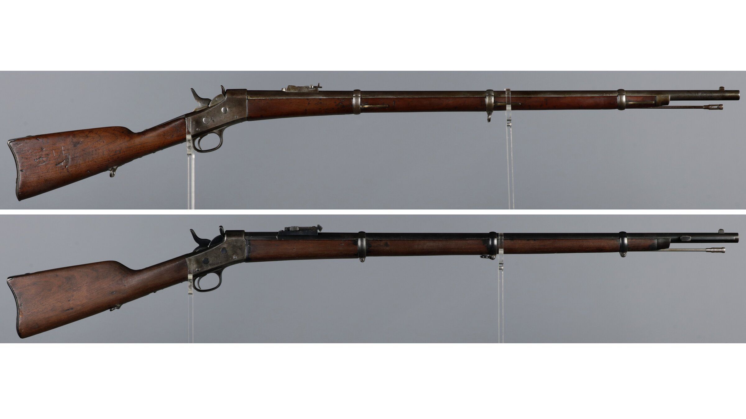 Two Military Pattern Remington Rolling Block Rifles | Rock Island Auction