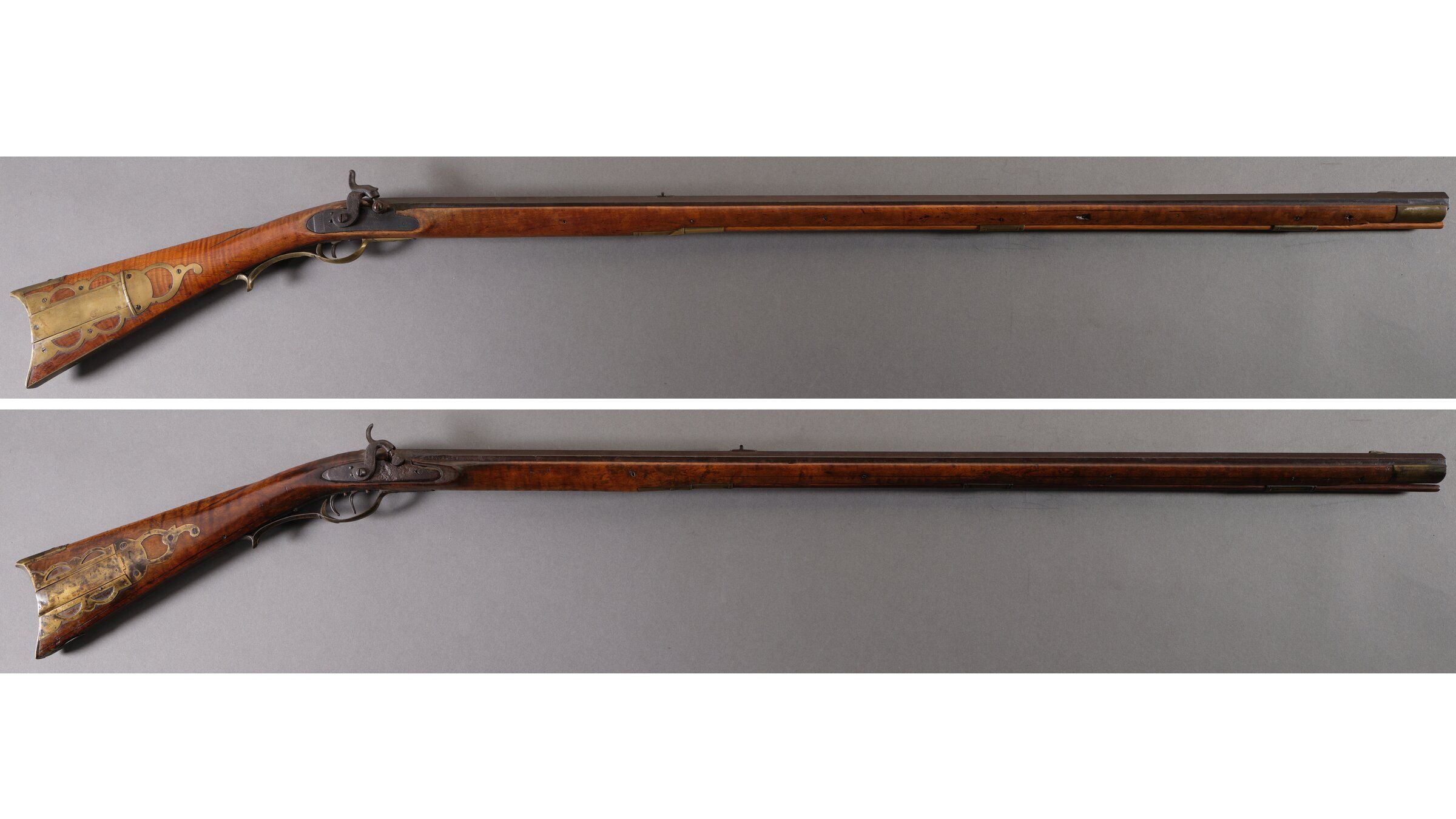 Two Percussion American Long Rifles | Rock Island Auction