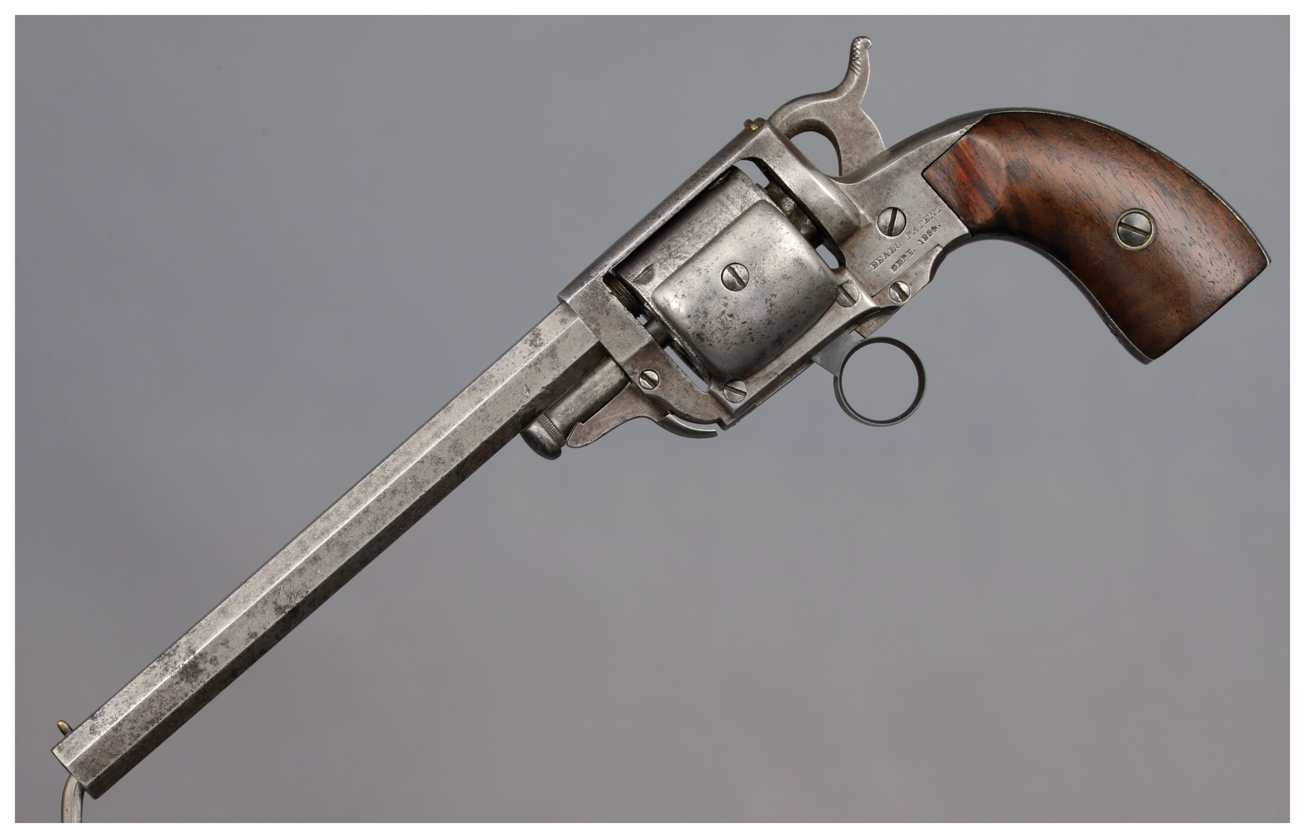 Whitney Beal's Patent "Walking Beam" Pocket Percussion Revolver | Rock ...