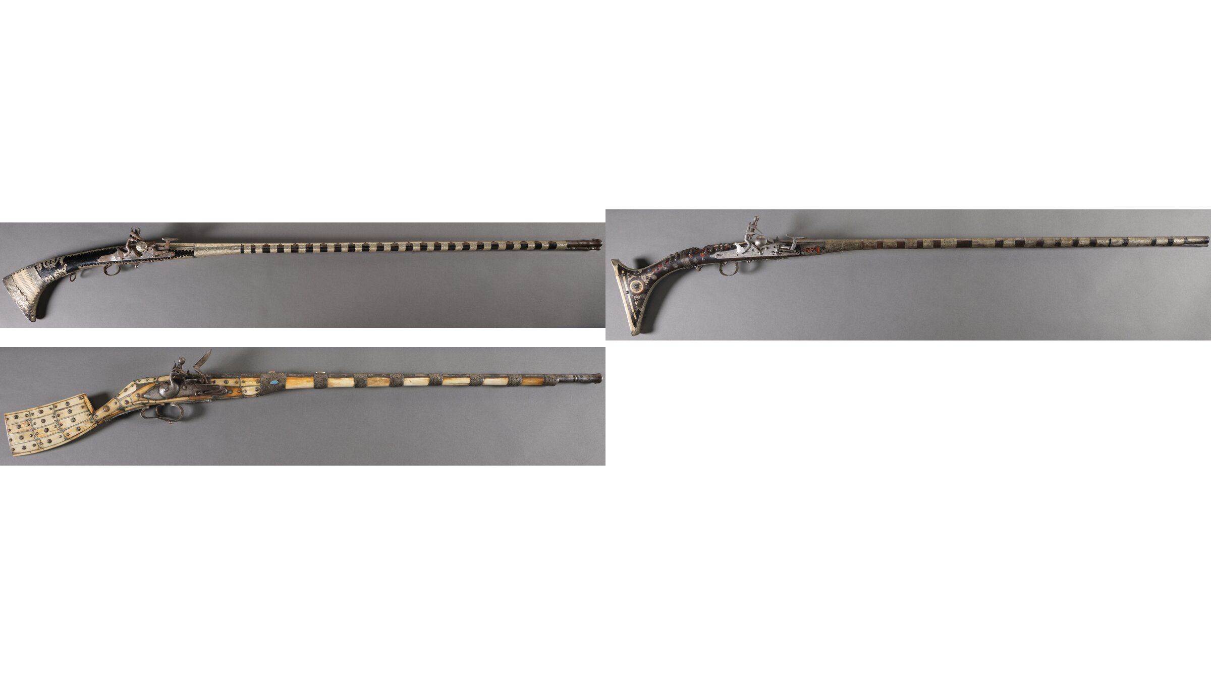 Three Ornate Muzzleloading Long Guns | Rock Island Auction