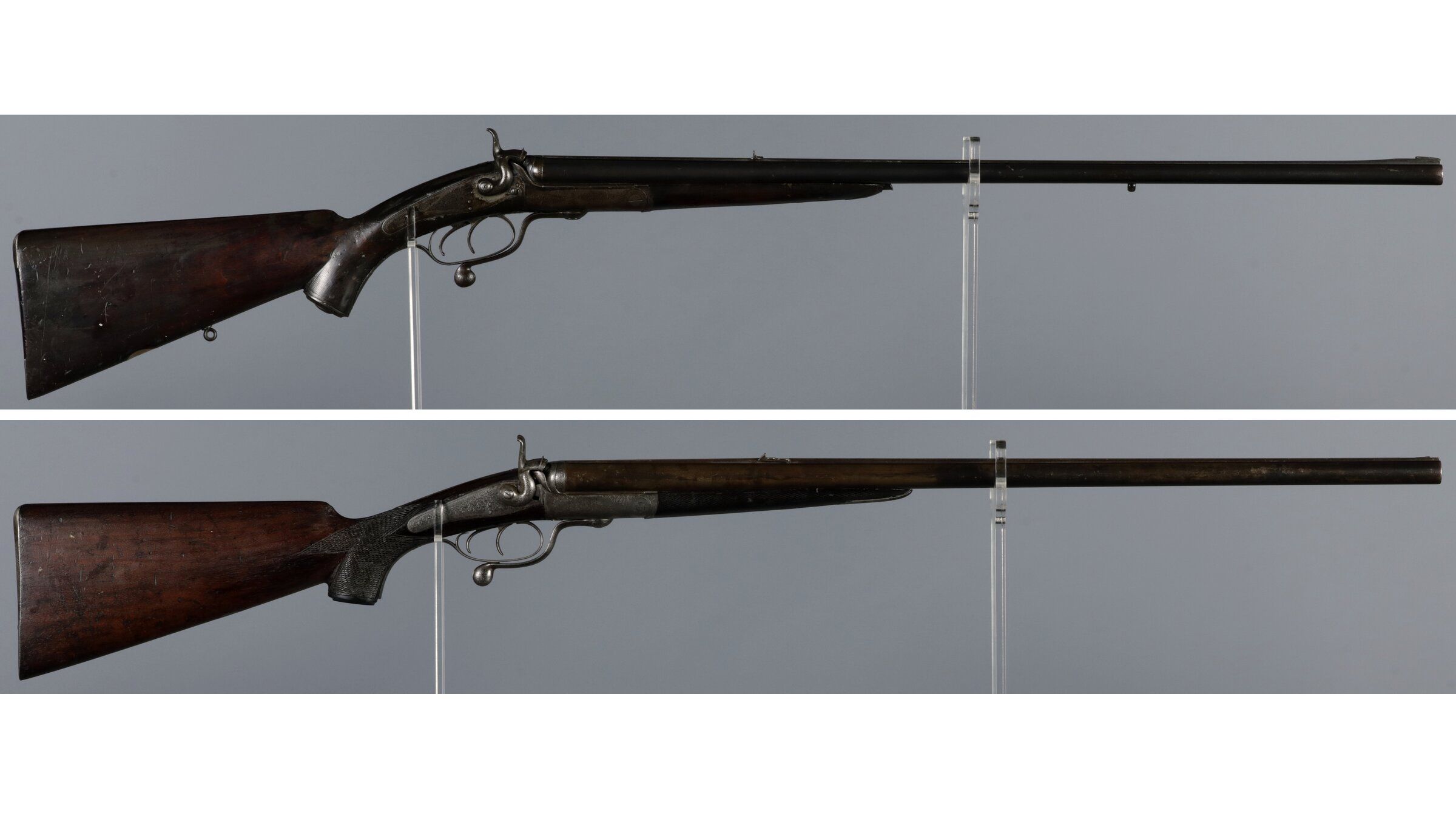 Two Antique British Hammer Double Rifles | Rock Island Auction