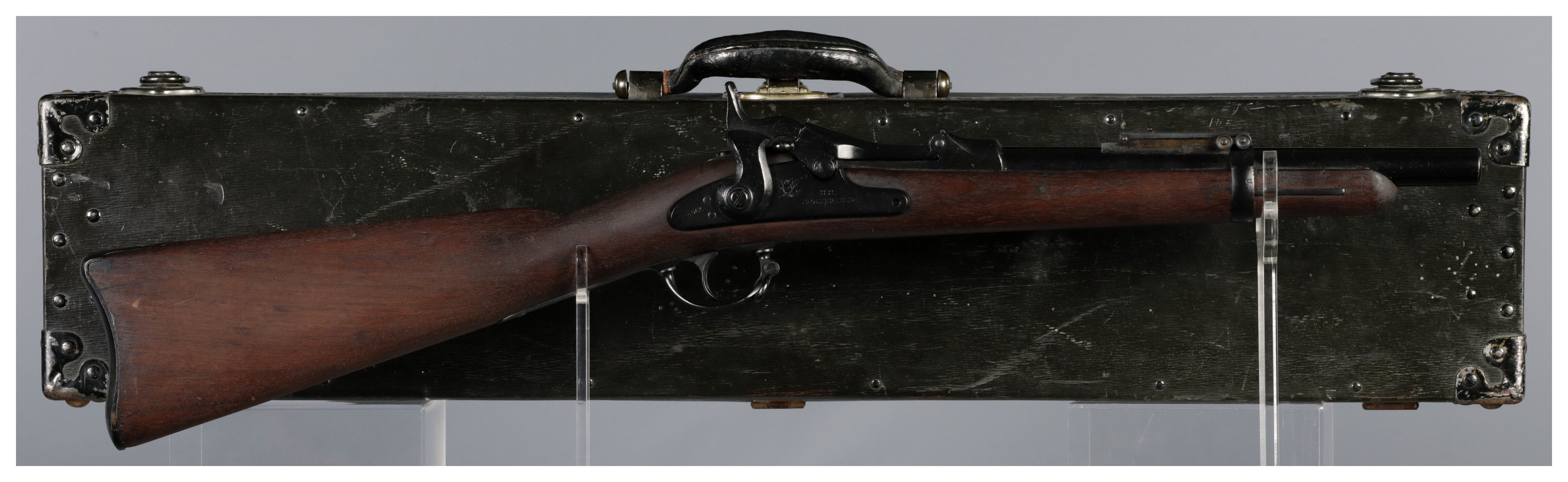 U.S. Springfield Trapdoor Line Throwing Gun with Case | Rock Island Auction