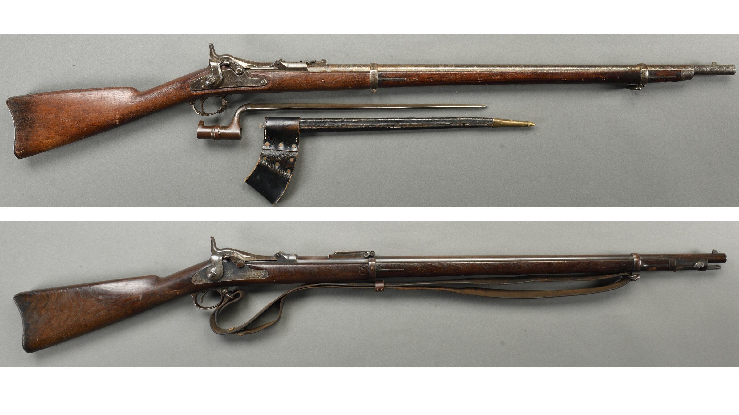 Two U.S. Springfield Trapdoor Rifles with Bayonets | Rock Island Auction