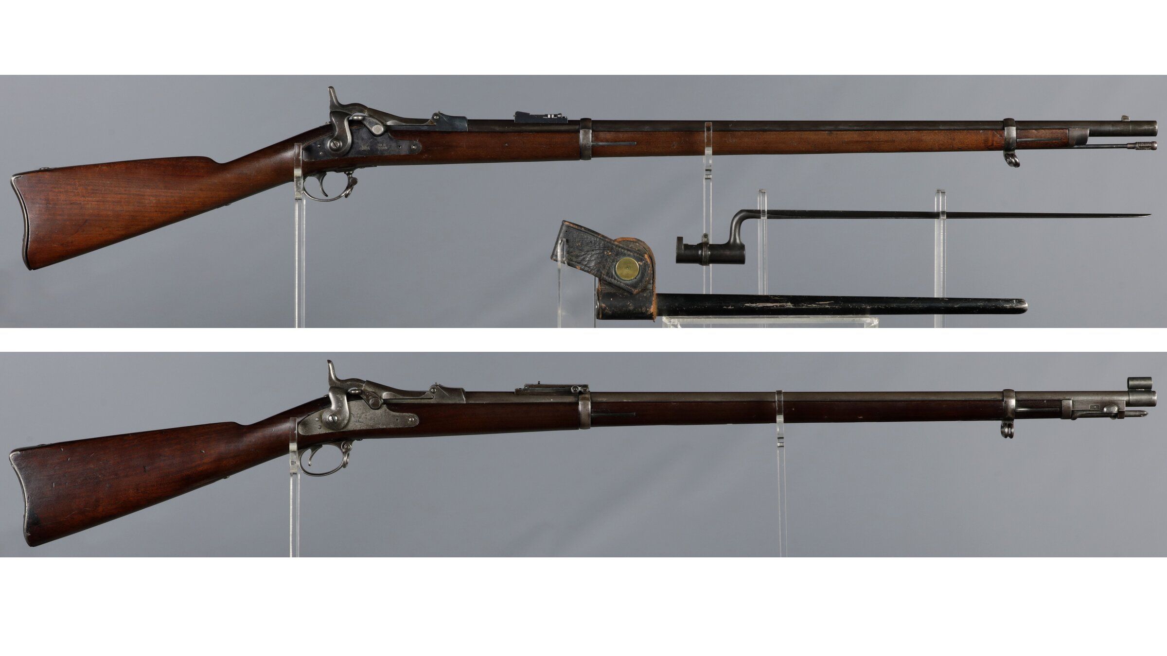 Two U.S. Springfield Trapdoor Rifles with Bayonets | Rock Island Auction