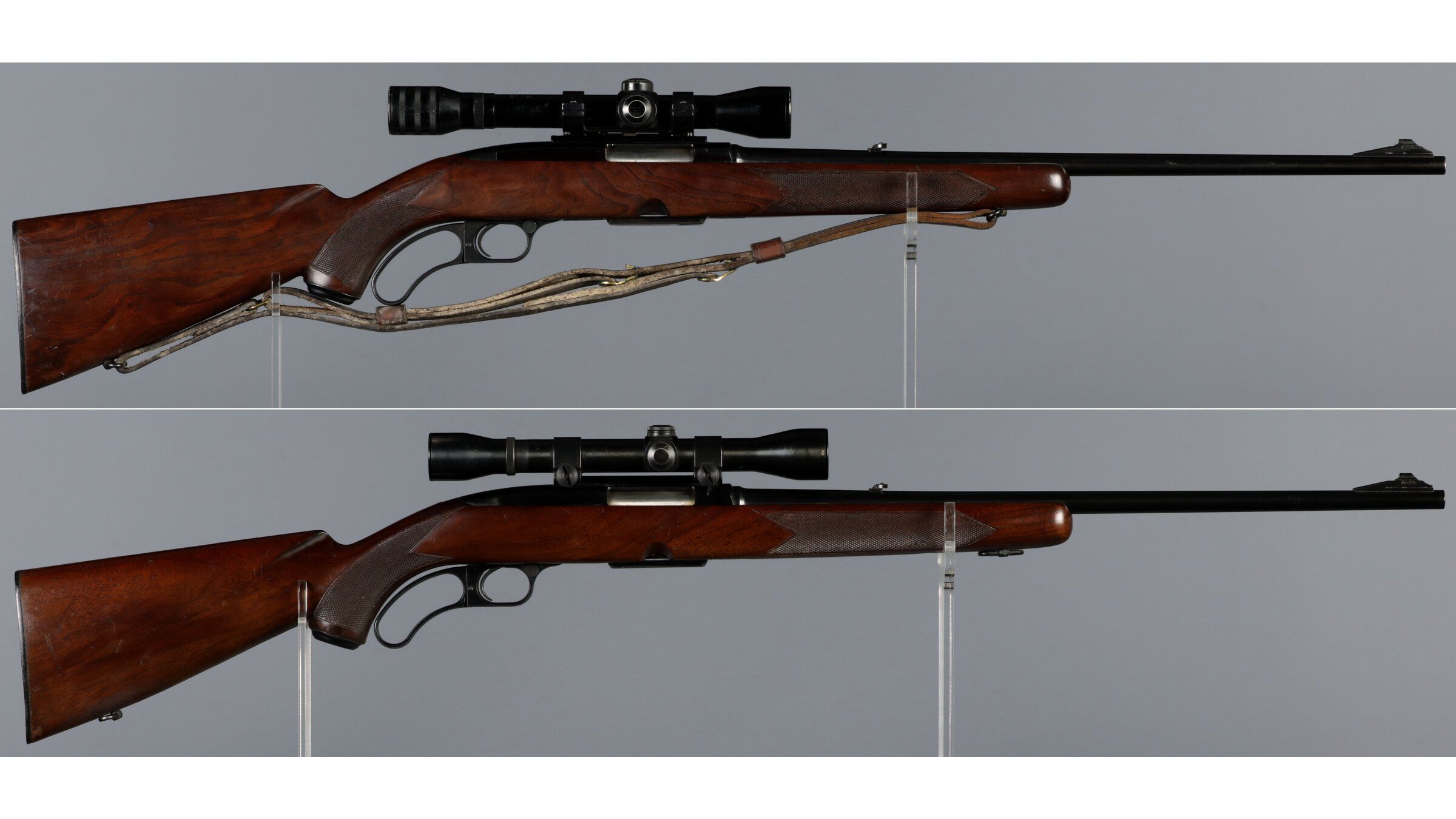 Two Winchester Model 88 Lever Action Rifles with Scopes | Rock Island ...