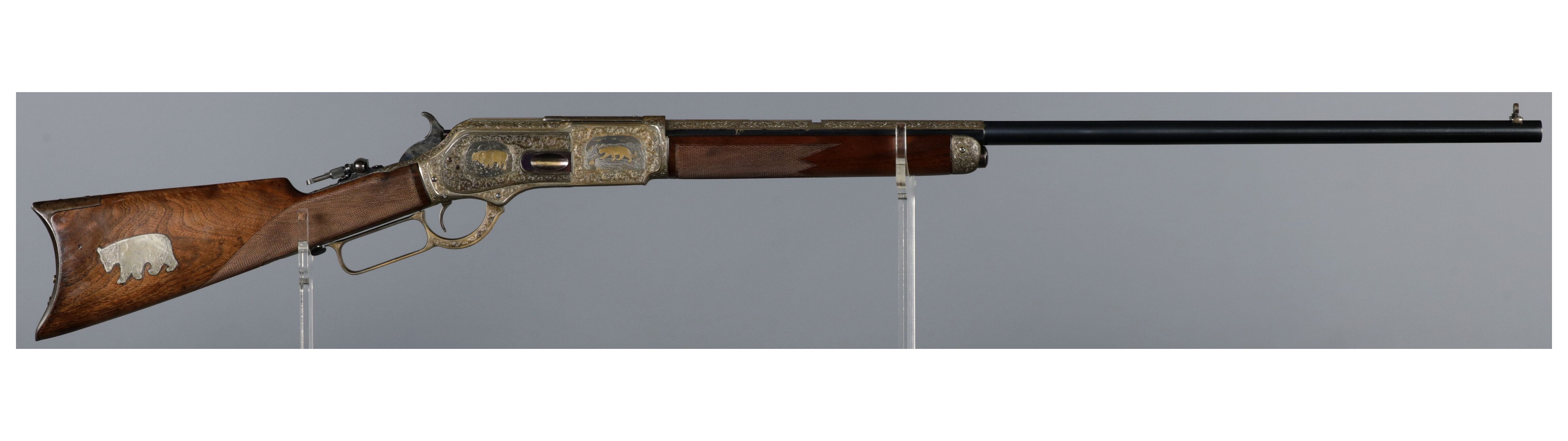 Engraved Winchester Model 1876 Lever Action Rifle | Rock Island Auction