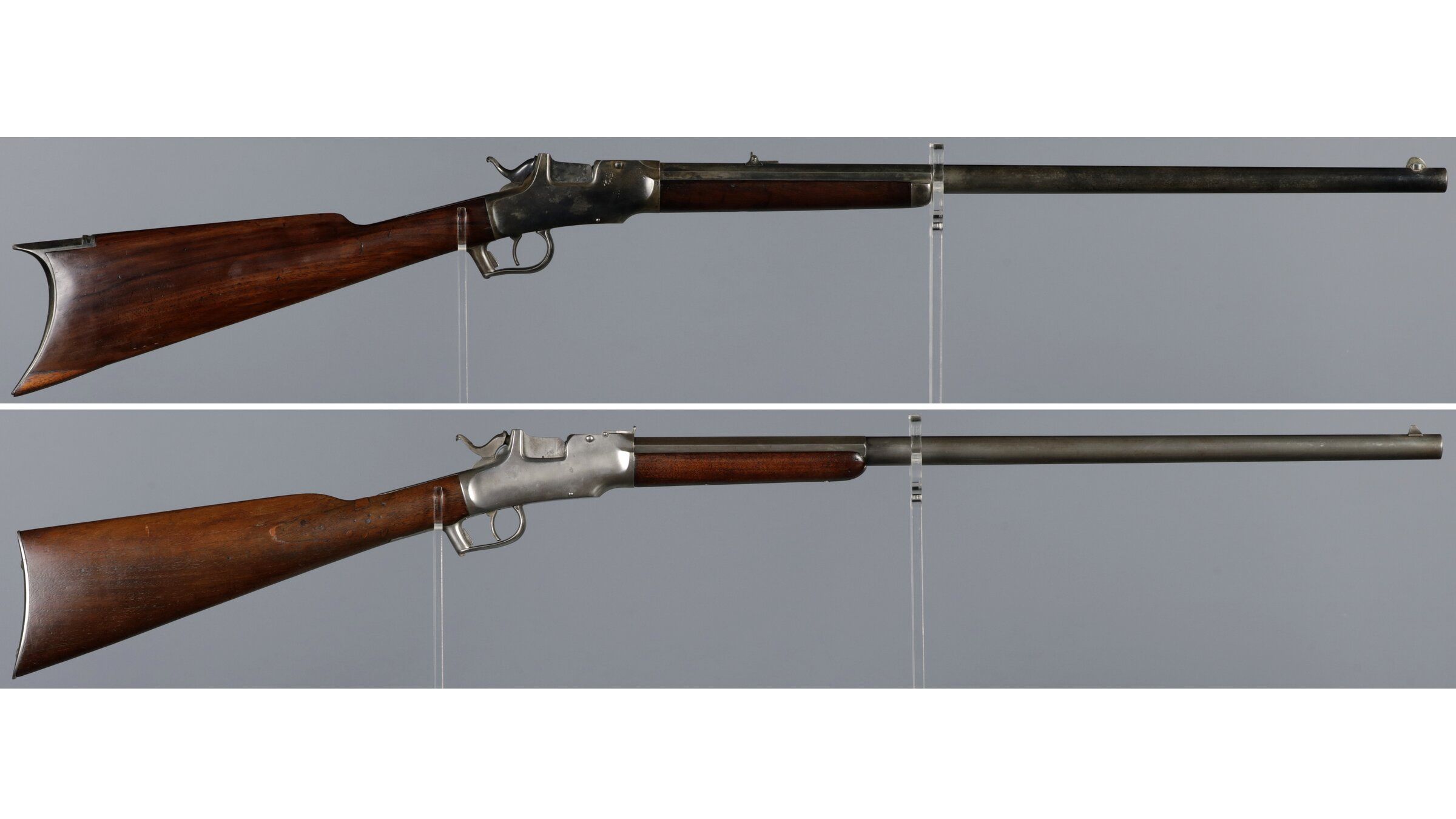 Two Antique Falling Block Single Shot Rifles | Rock Island Auction