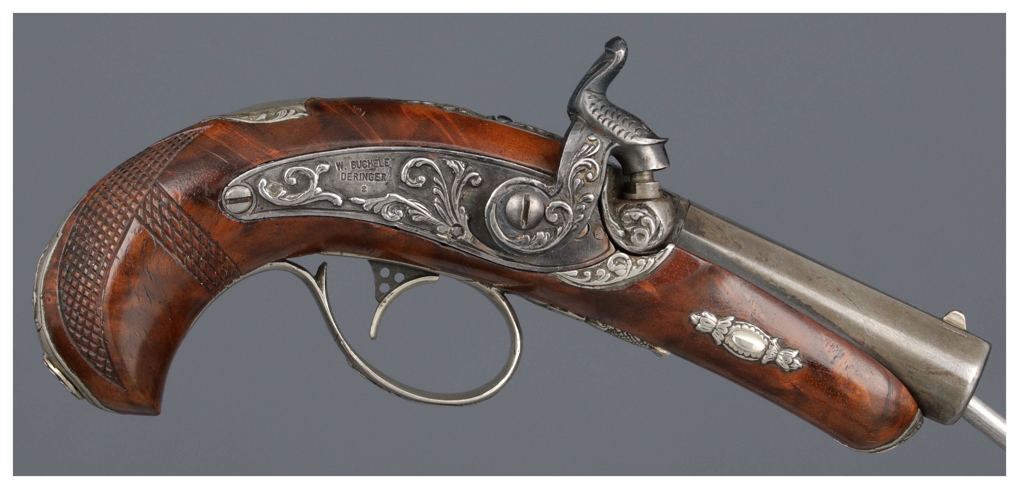 Deringer Percussion Pocket Pistol by William Buchele | Rock Island Auction