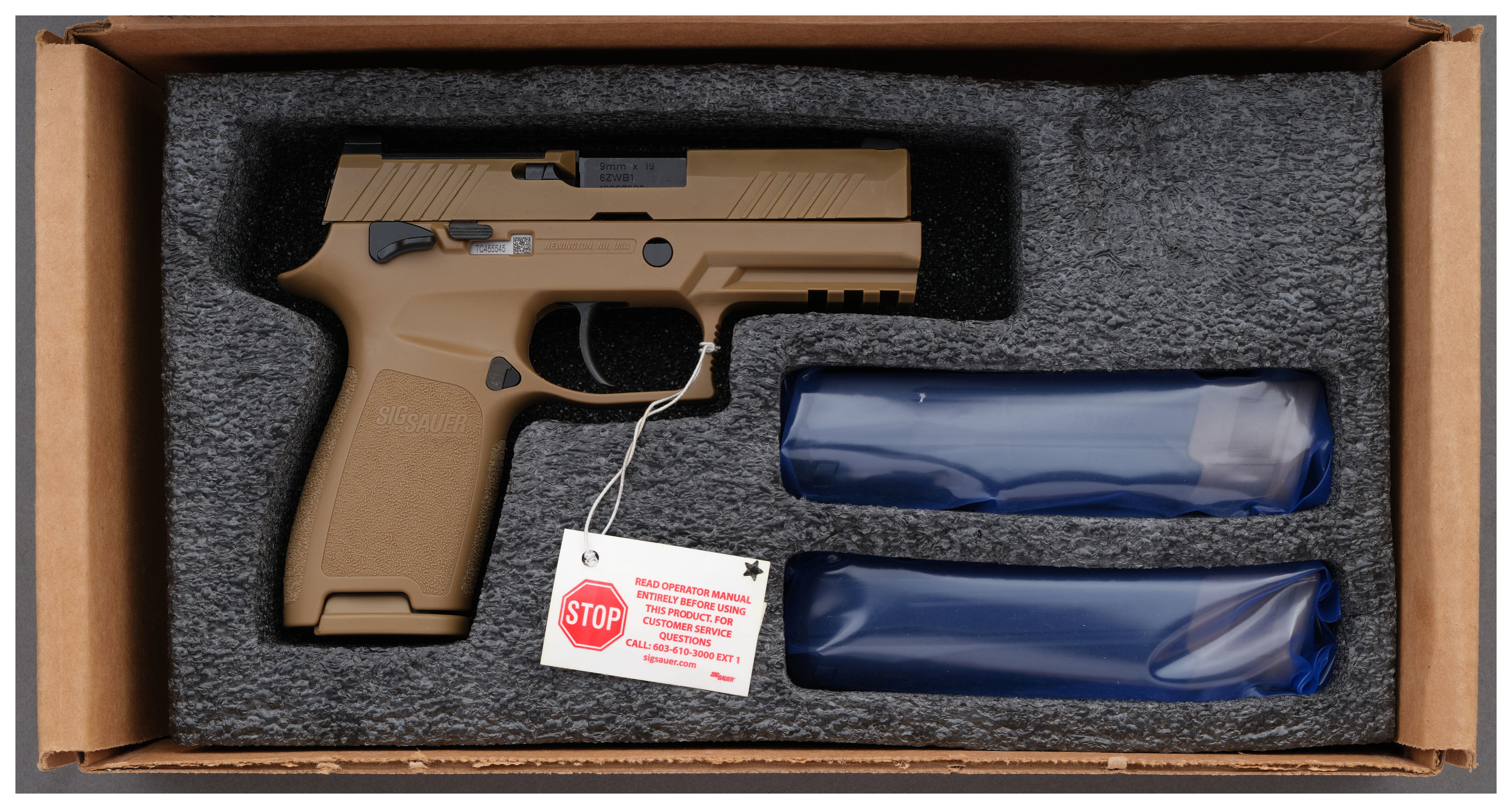 U.S. Contract Overrun Sig Sauer Inc. M18 Pistol with Box | Rock Island ...