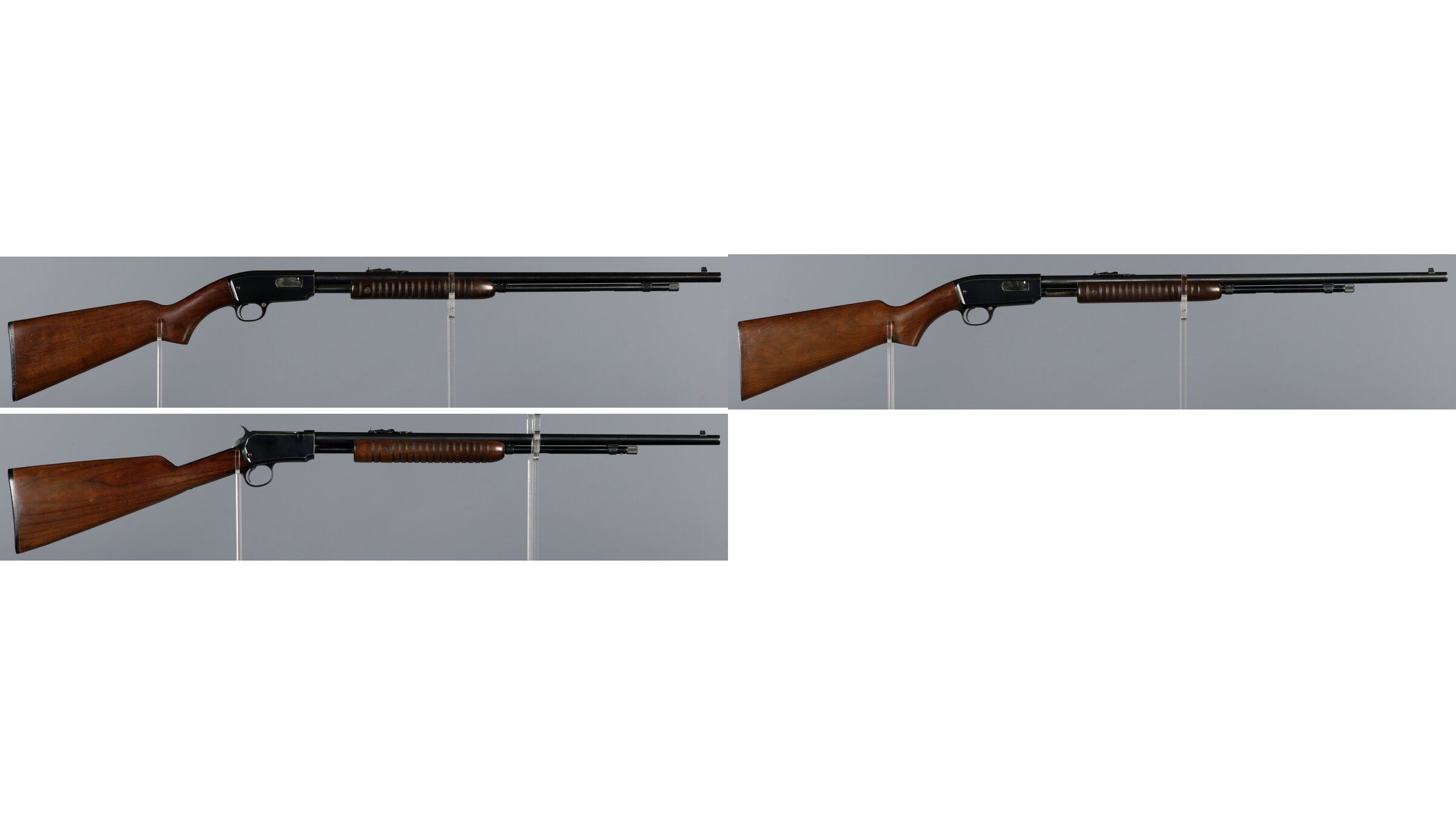 Three Winchester Slide Action Rifles | Rock Island Auction