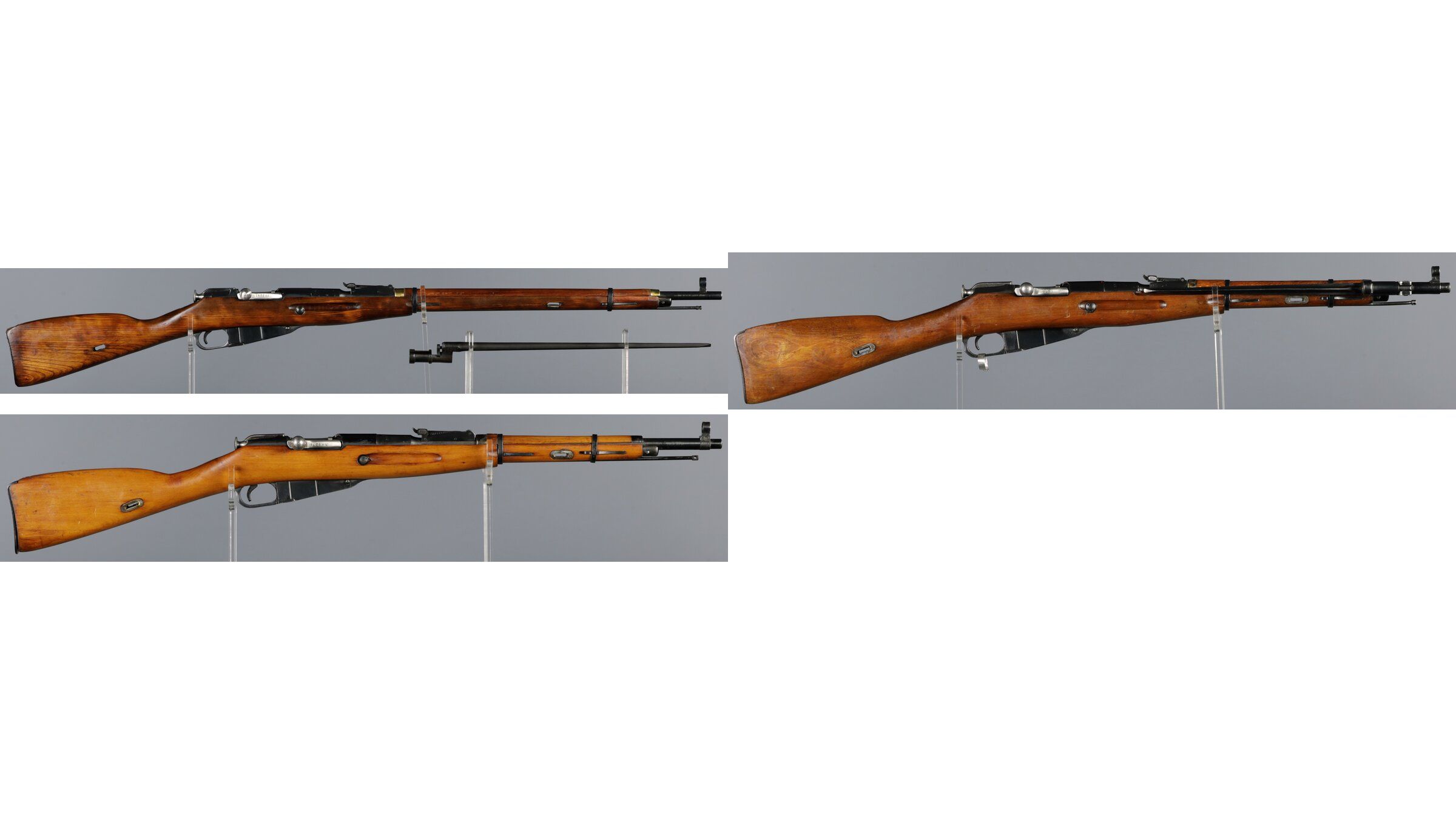 Three Soviet Mosin-Nagant Bolt Action Rifles | Rock Island Auction