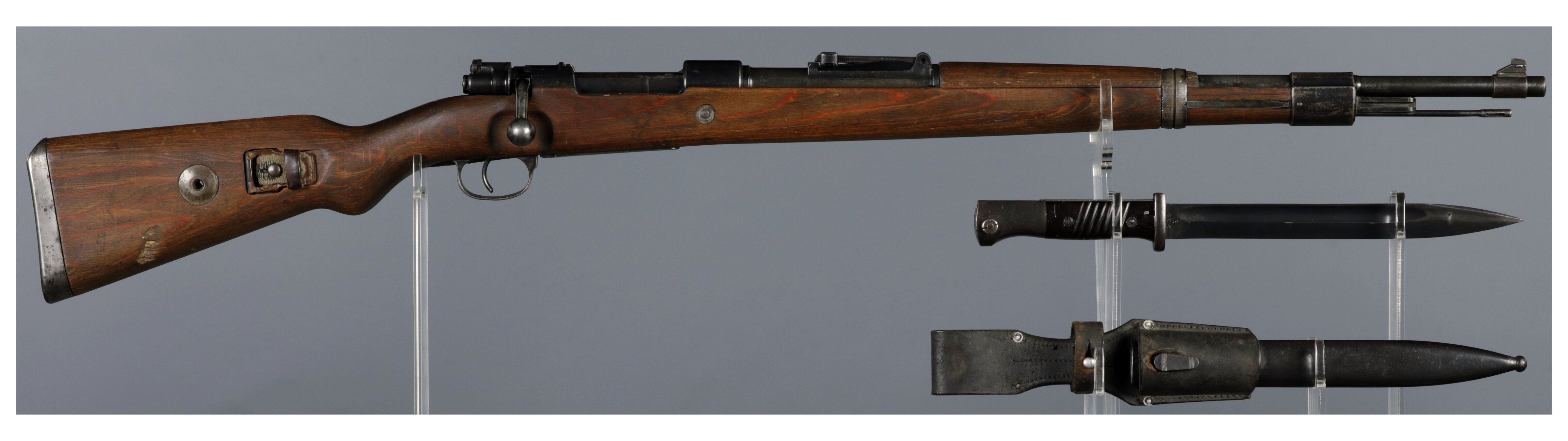 German Mauser "ar/42" Code Model 98 Sniper Rifle with Bayonet | Rock ...