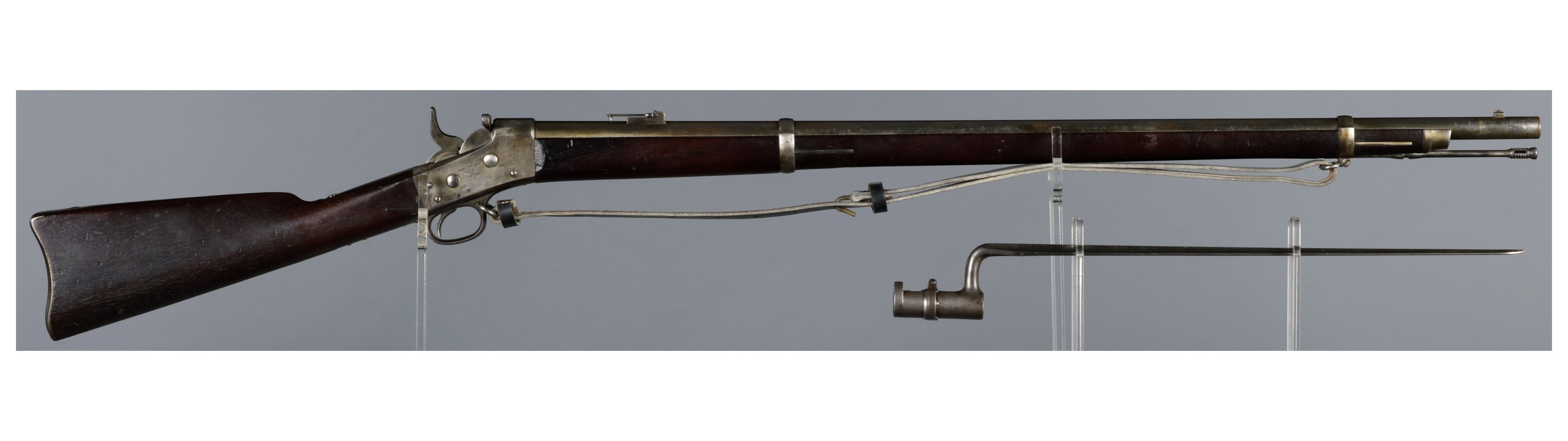 U.S. Springfield Model 1871 Rolling Block Rifle with Bayonet | Rock ...