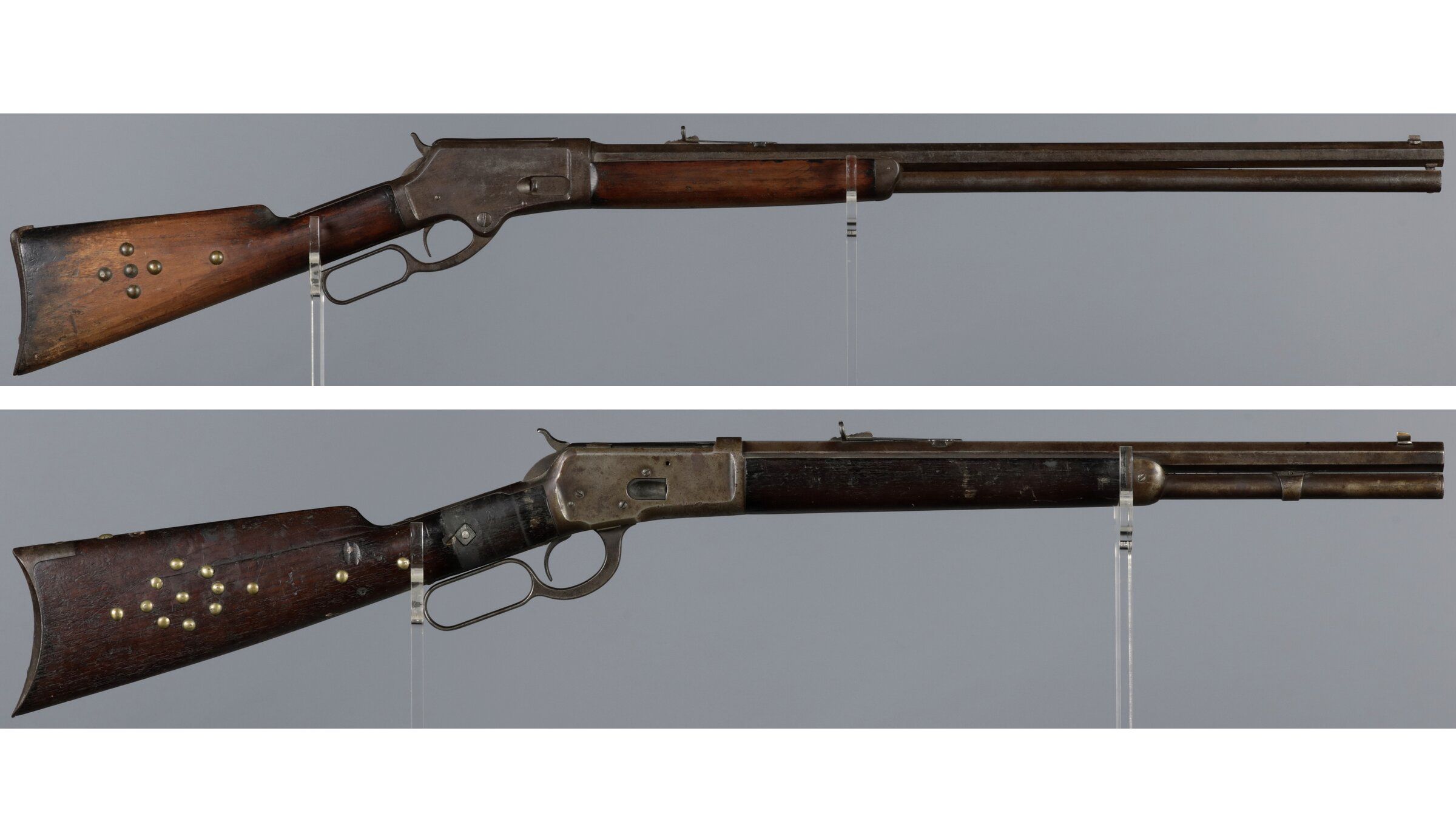 Two Native American Style Decorated Antique American Rifles | Rock ...
