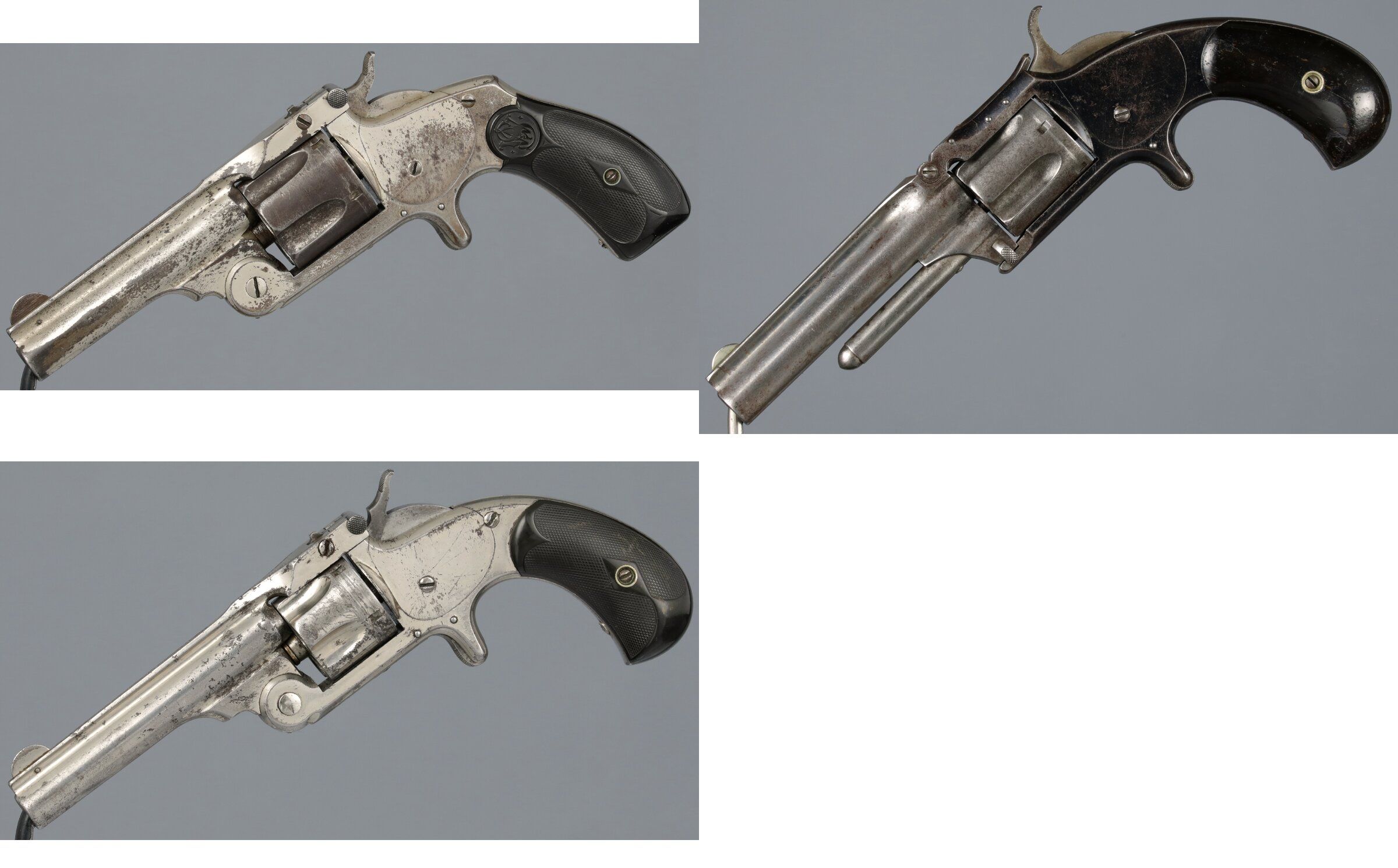 Three Antique Smith And Wesson Single Action Revolvers Rock Island Auction