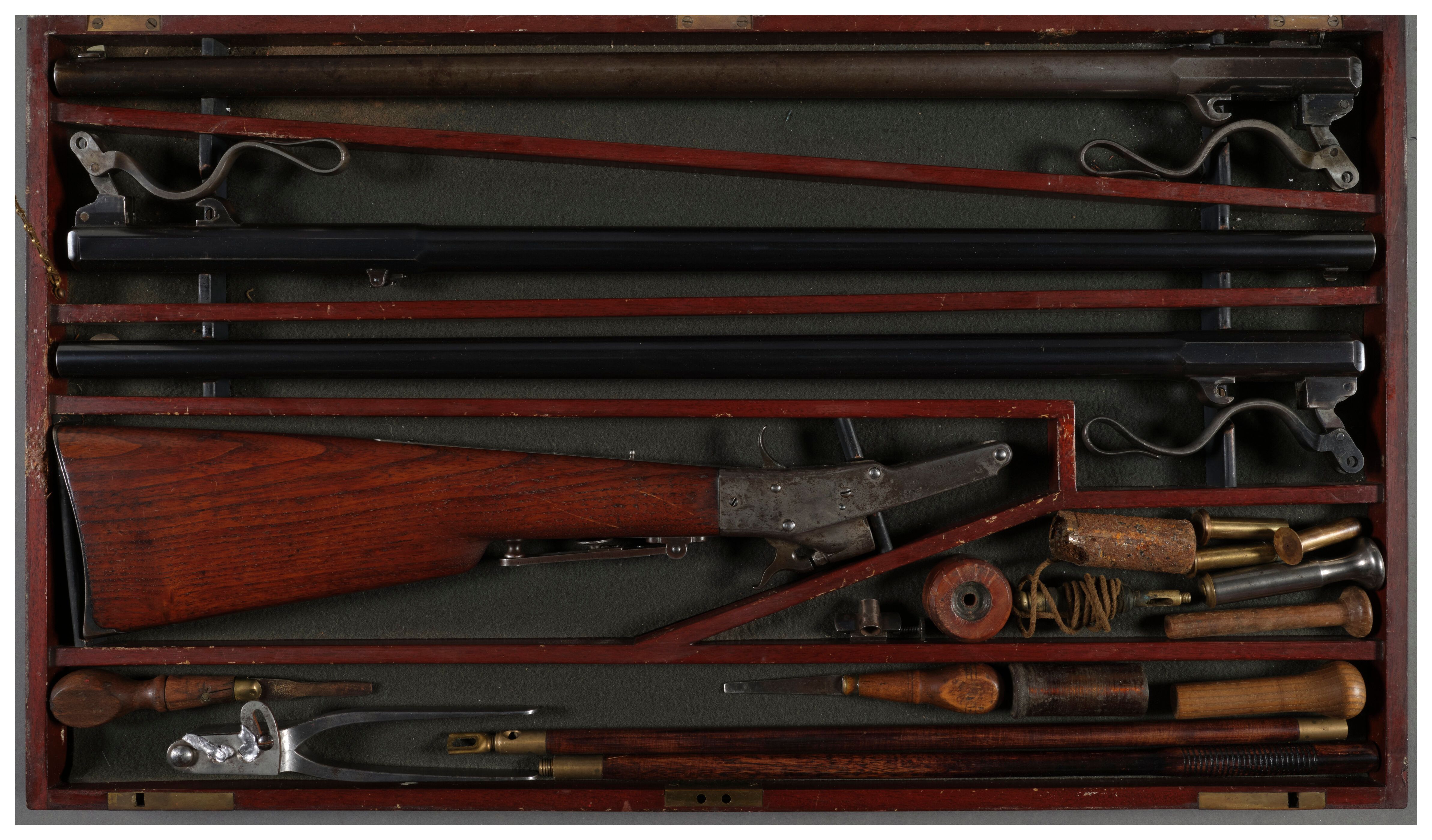 Mass. Arms Co. Model 1882 Maynard Patent Sporting Rifle Set | Rock ...