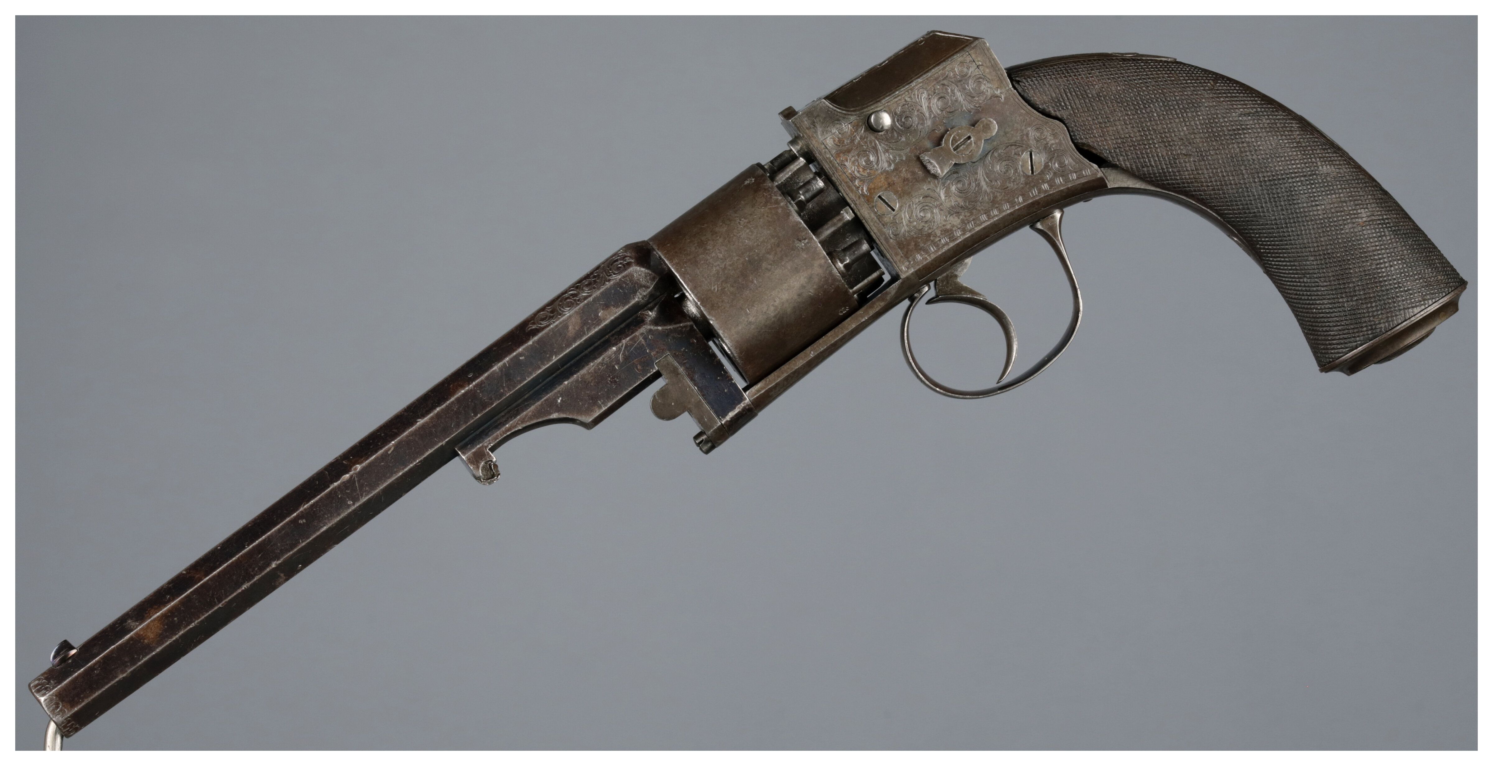 Rowntree Retailed "Pennell Patent" Percussion Revolver | Rock Island ...