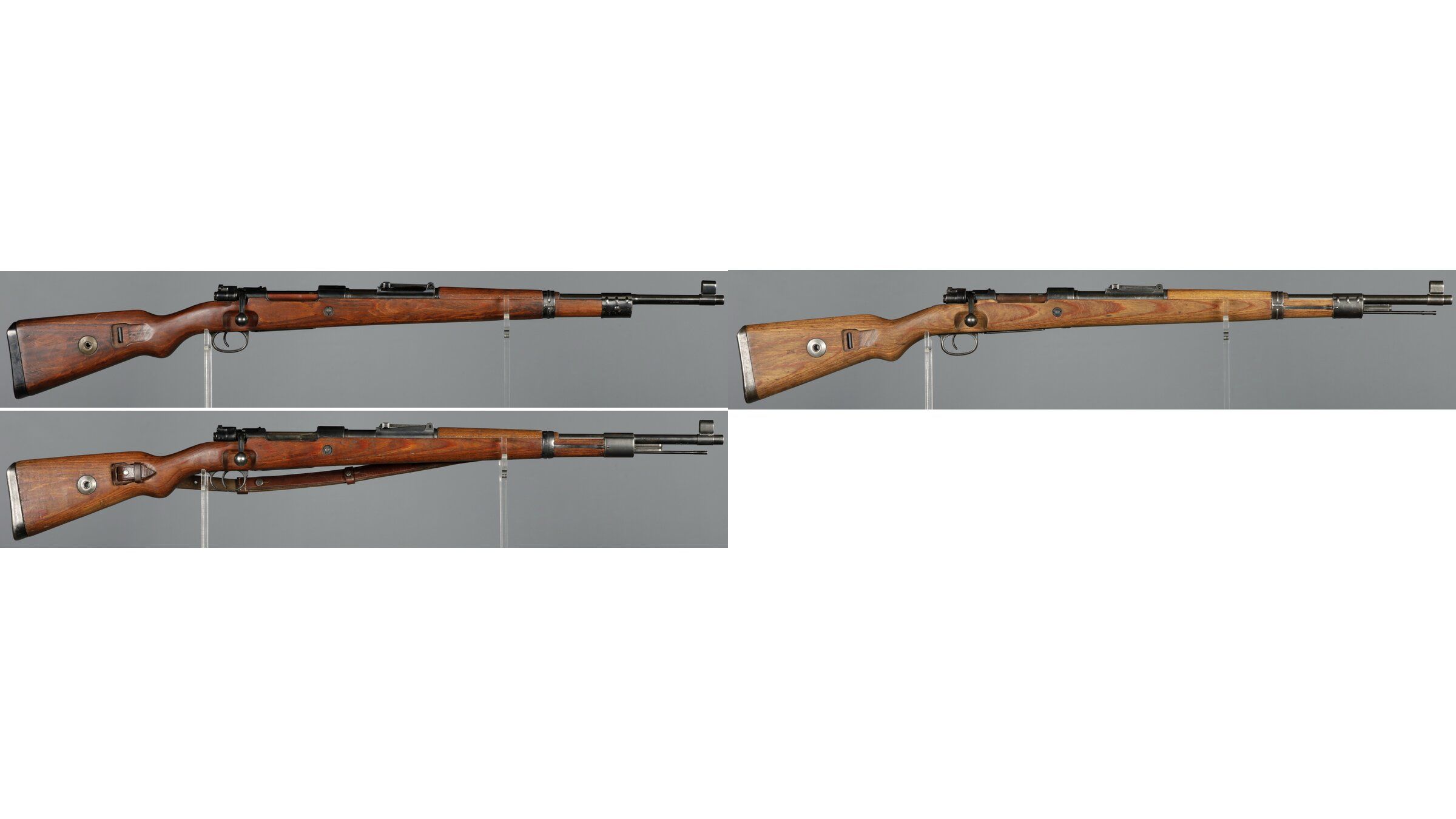 Three World War II German Military Contract K98k Rifles | Rock Island ...