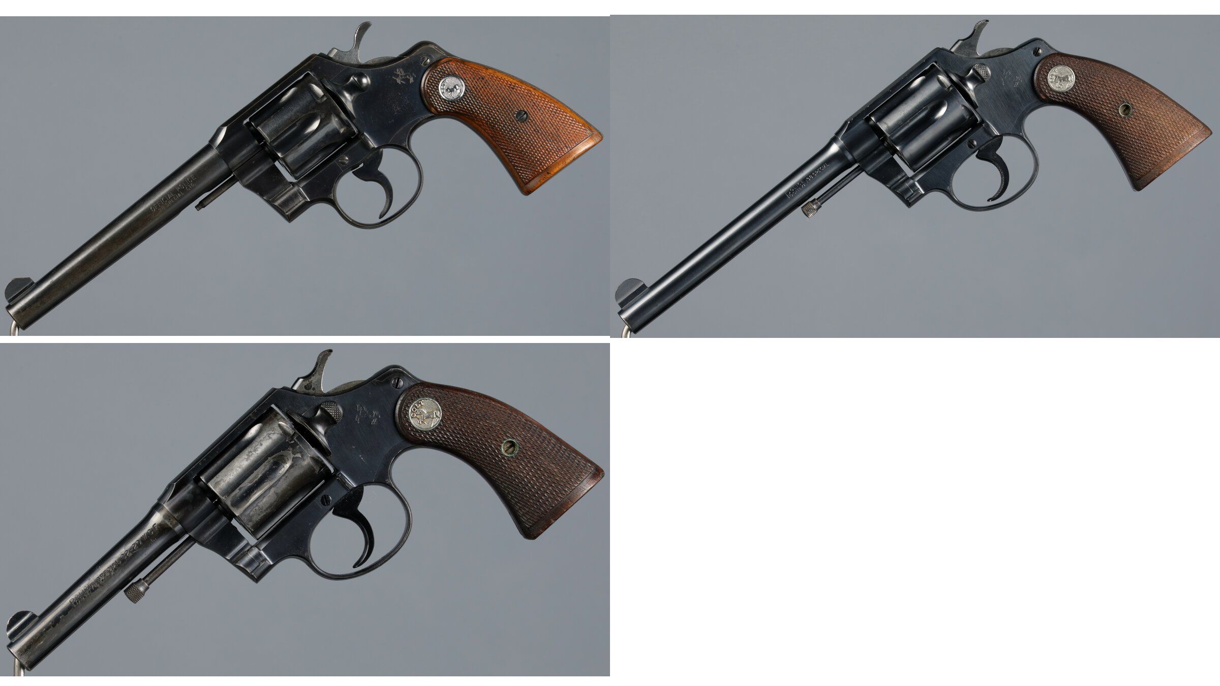 Three Colt Double Action Revolvers | Rock Island Auction