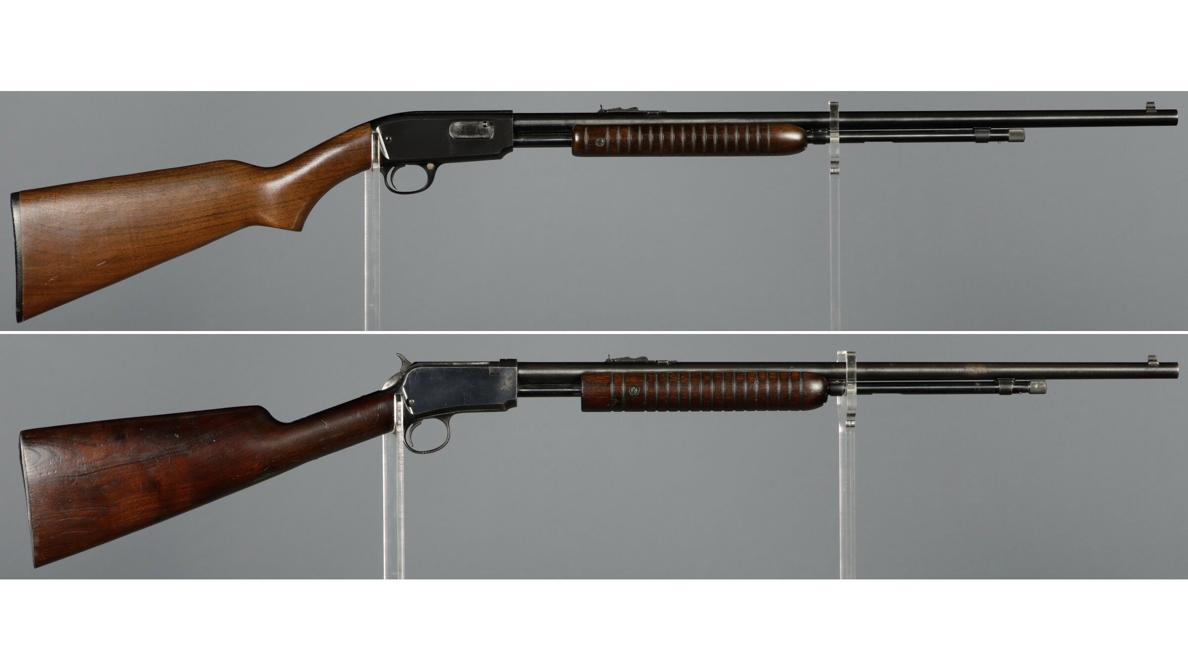 Two Winchester Slide Action Rifles | Rock Island Auction
