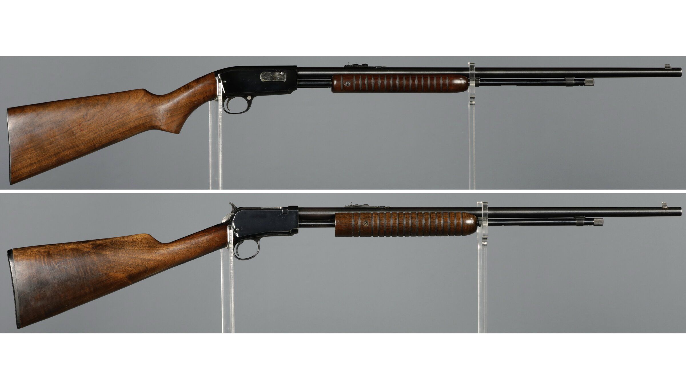 Two Winchester Slide Action Rifles | Rock Island Auction