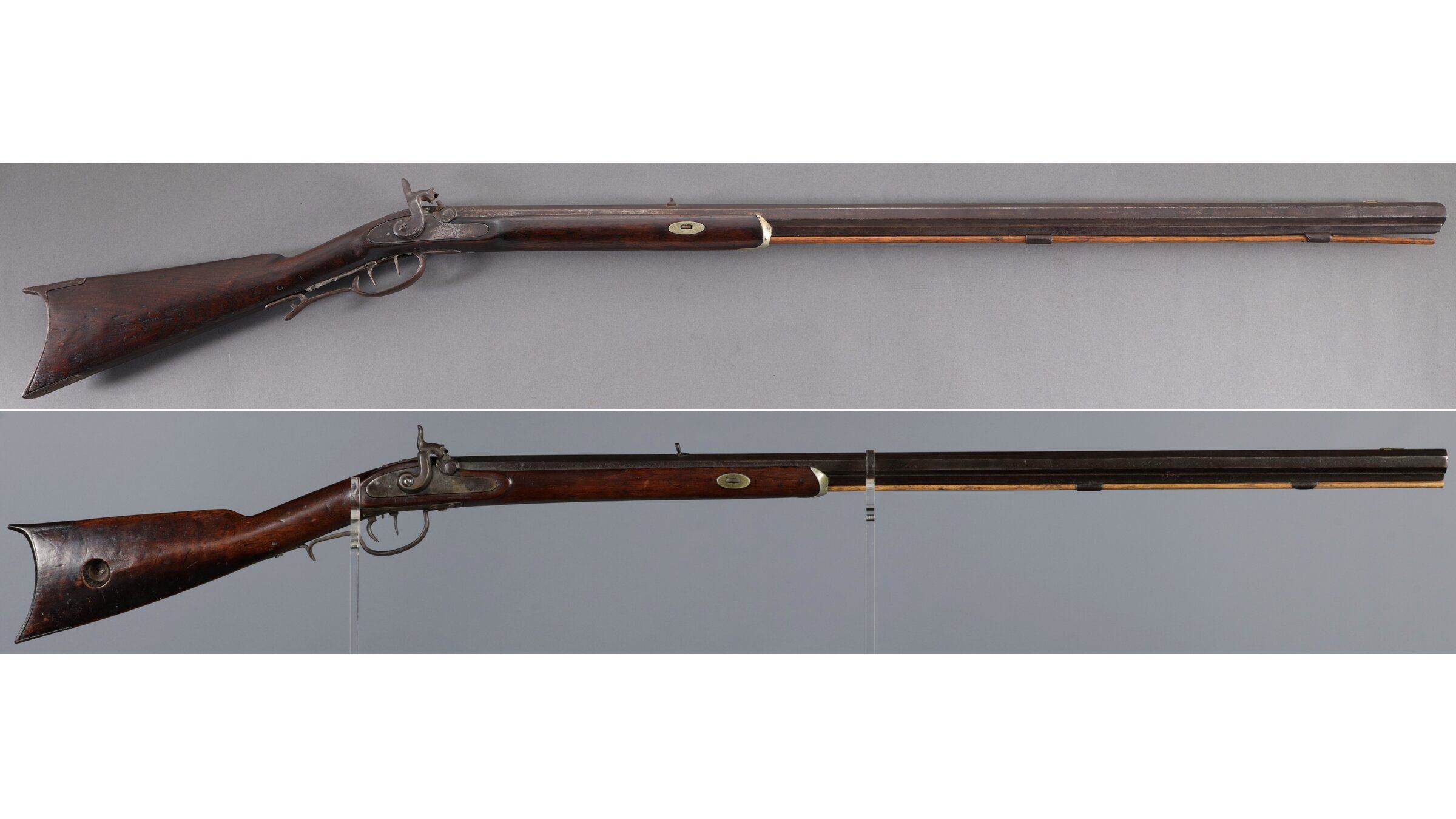 Two J. Henry & Son Half-Stock Percussion Rifles | Rock Island Auction