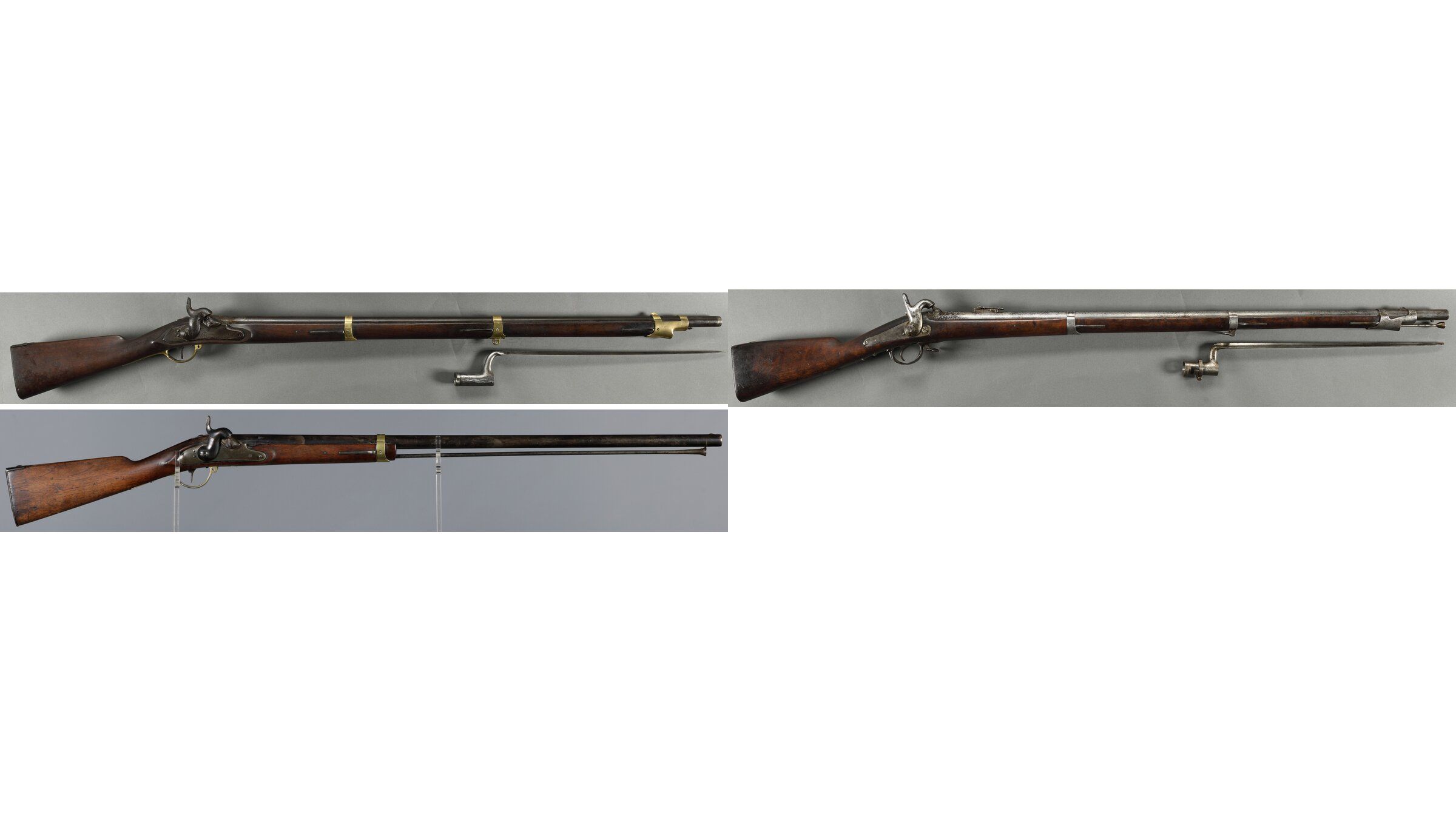 Three European Percussion Muskets | Rock Island Auction