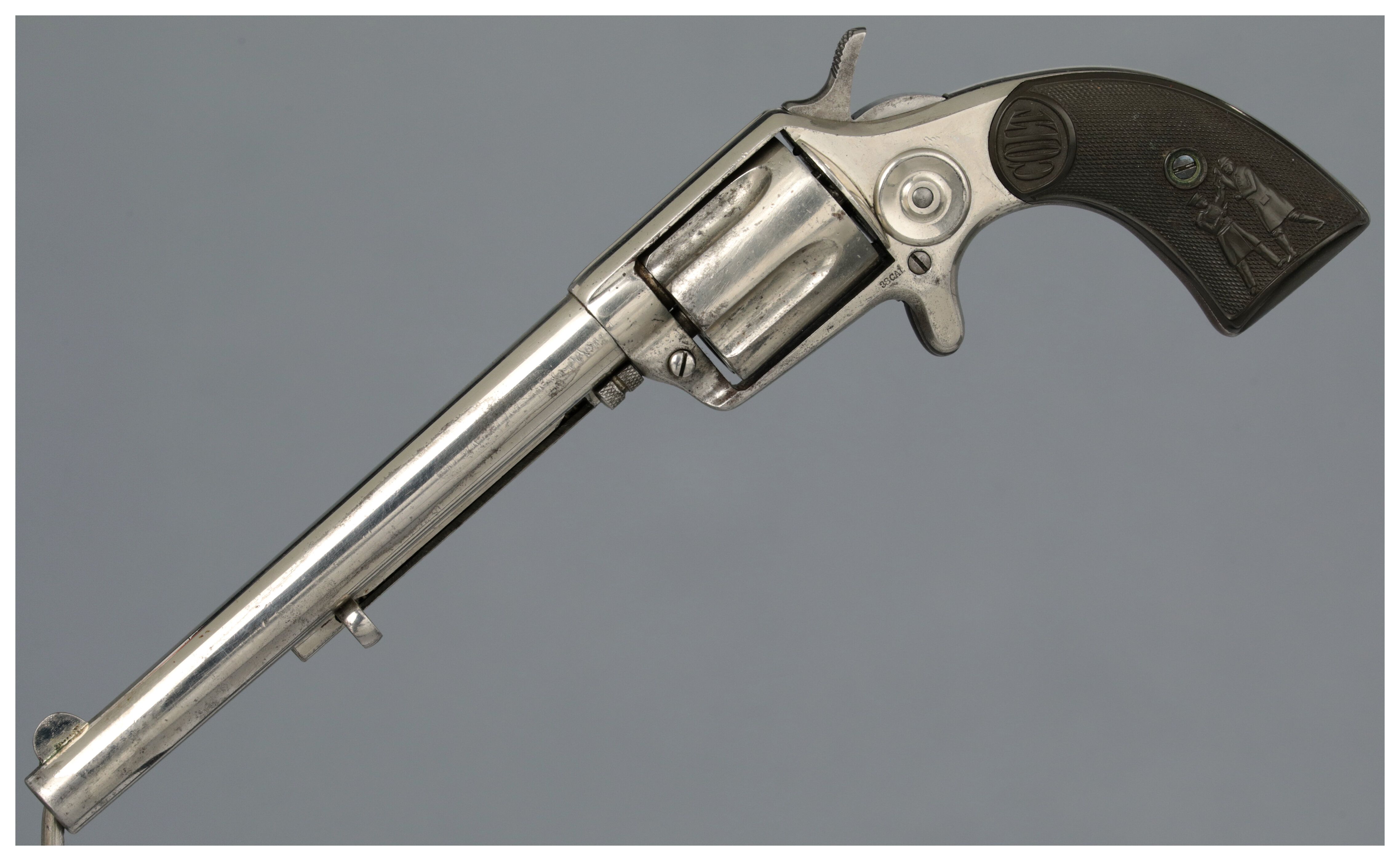 Etched Panel Colt New Police "Cop and Thug" Revolver | Rock Island Auction